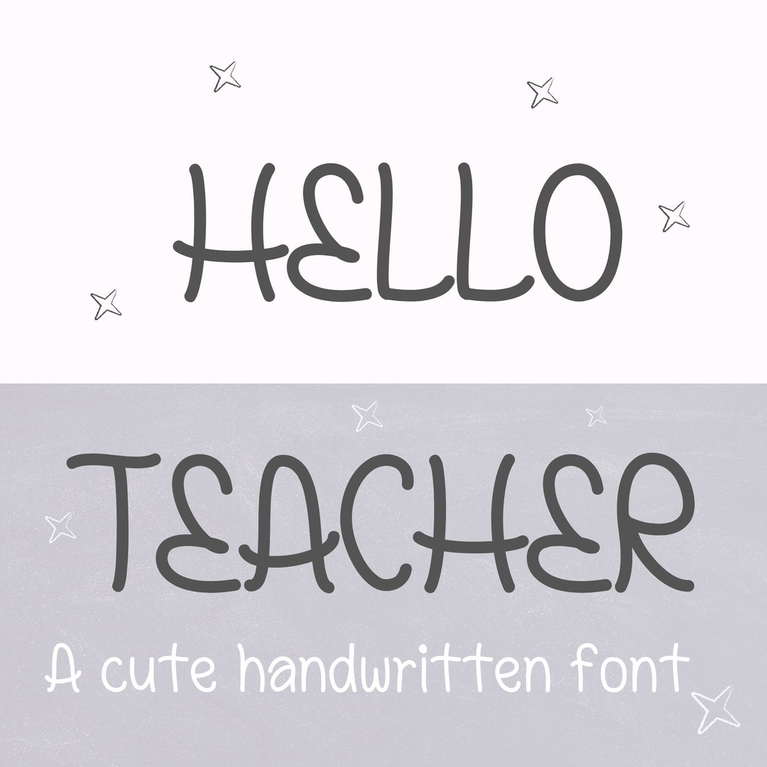 Cute Handwritten Font, Font for Goodnotes, Handwritten Note, Cute Font ...