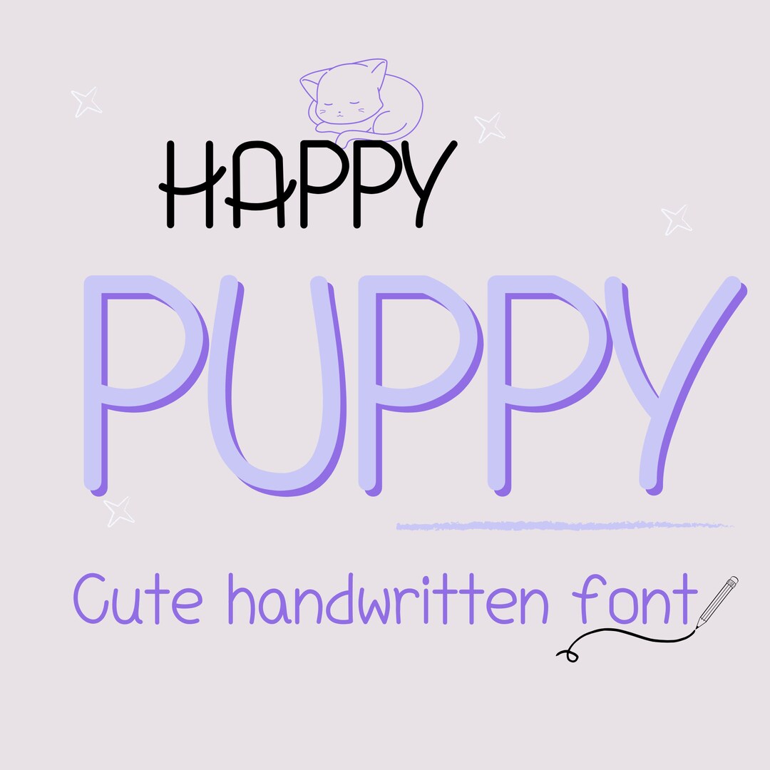 Cute Handwritten Font, Font for Goodnotes, Handwritten Note, Cute Font ...