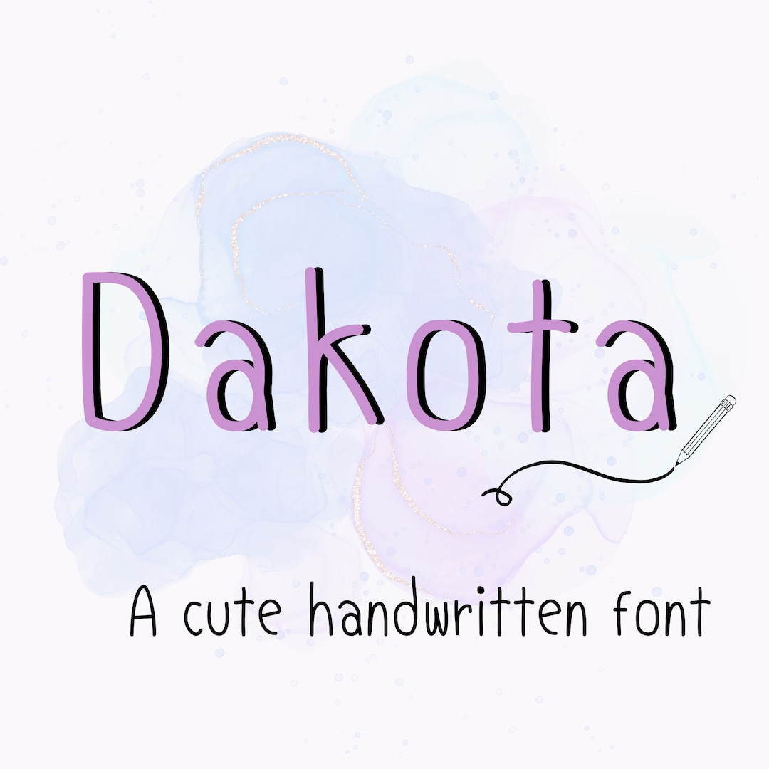DAKOTA Handwritten Font for Goodnotes (OTF, TTF) - Etsy