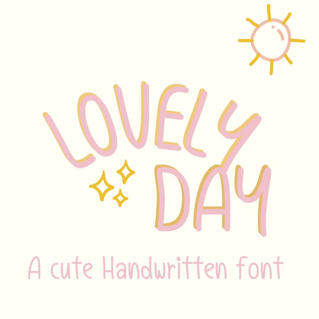 Cute Handwritten Font, Font for Goodnotes, Handwritten Note, Cute Font ...