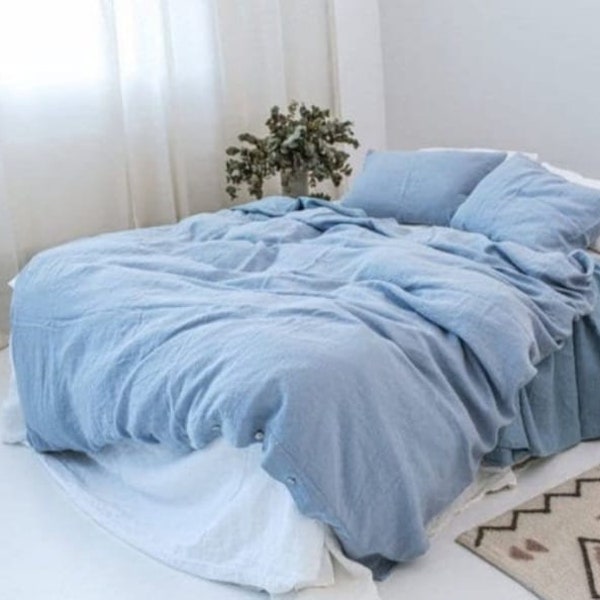 Washed Linen Bedding - Etsy