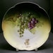 Vintage Hand Painted Fine China, Desert or Salad Plate, Red and Purple ...