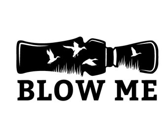 Blow Me Duck Decal - Etsy