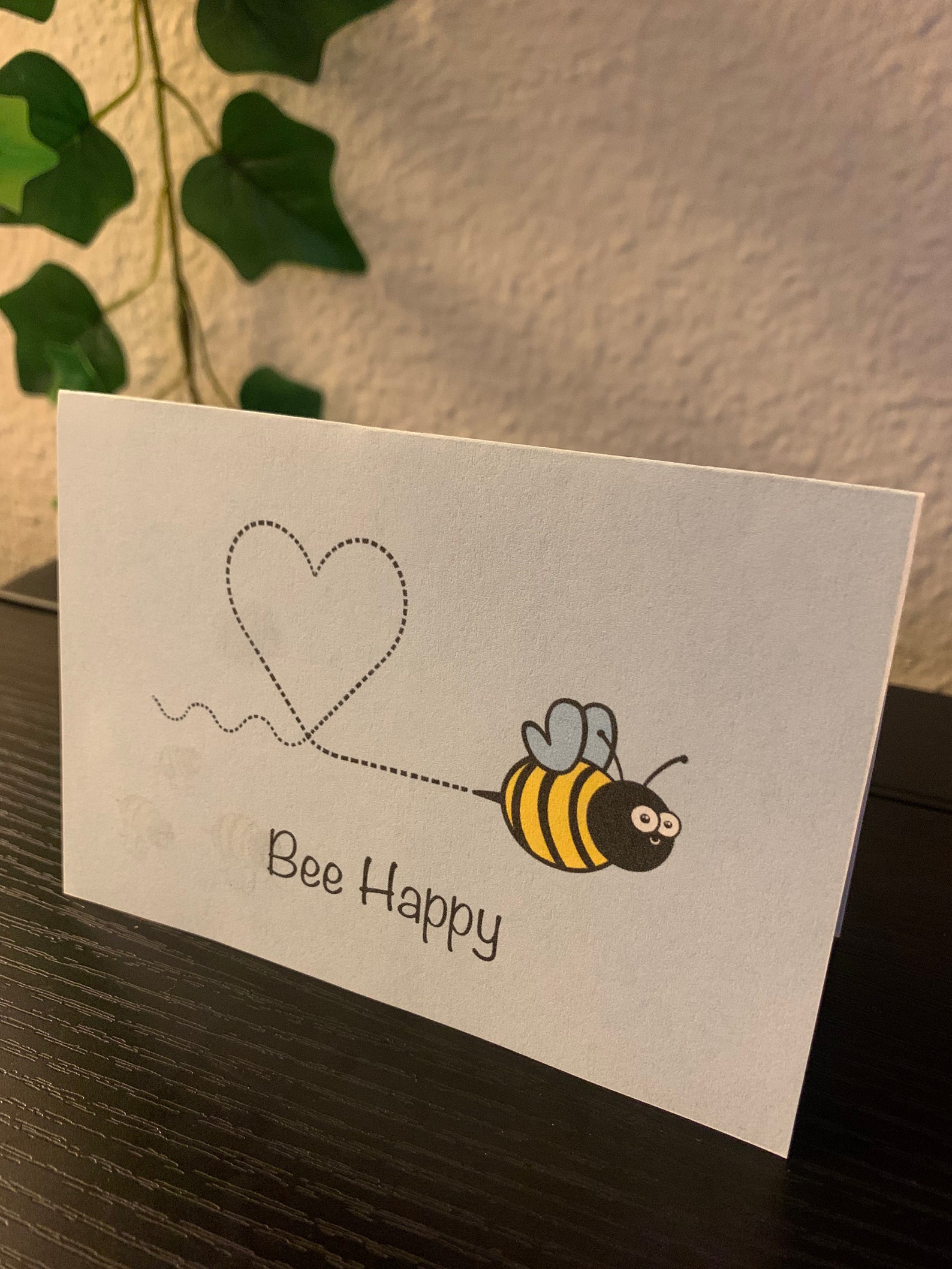 Bee Happy Card - Etsy