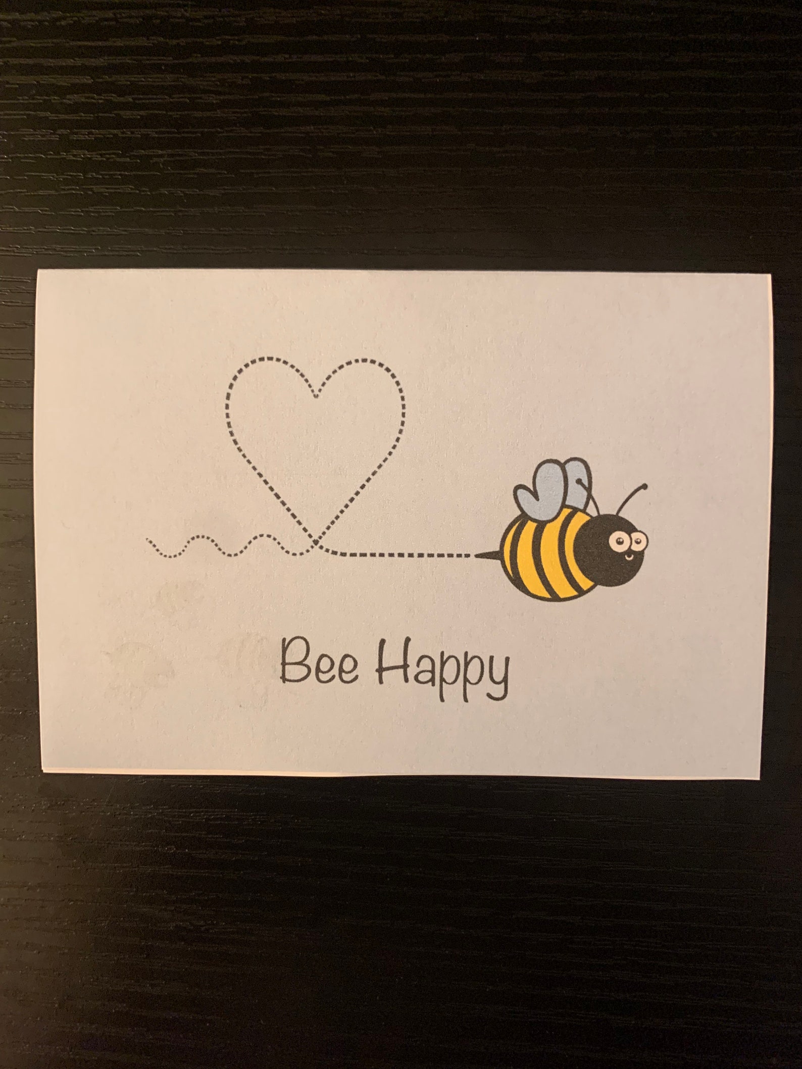 Bee Happy Card - Etsy