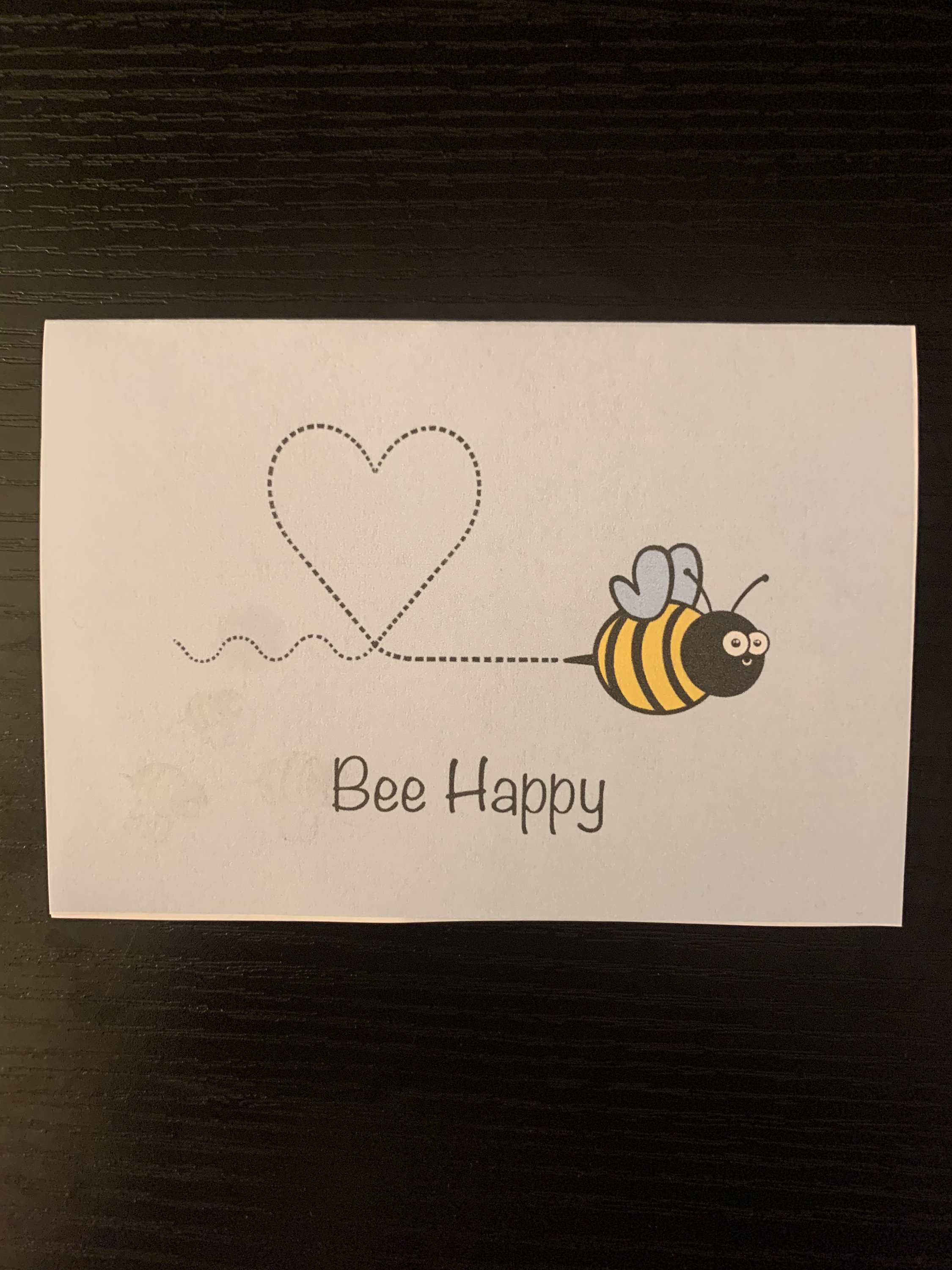 Bee Happy Card - Etsy