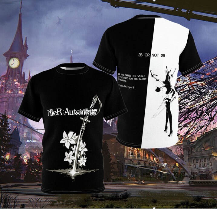 Nier 2B T-shirt Ver2. Nier Automata - Etsy