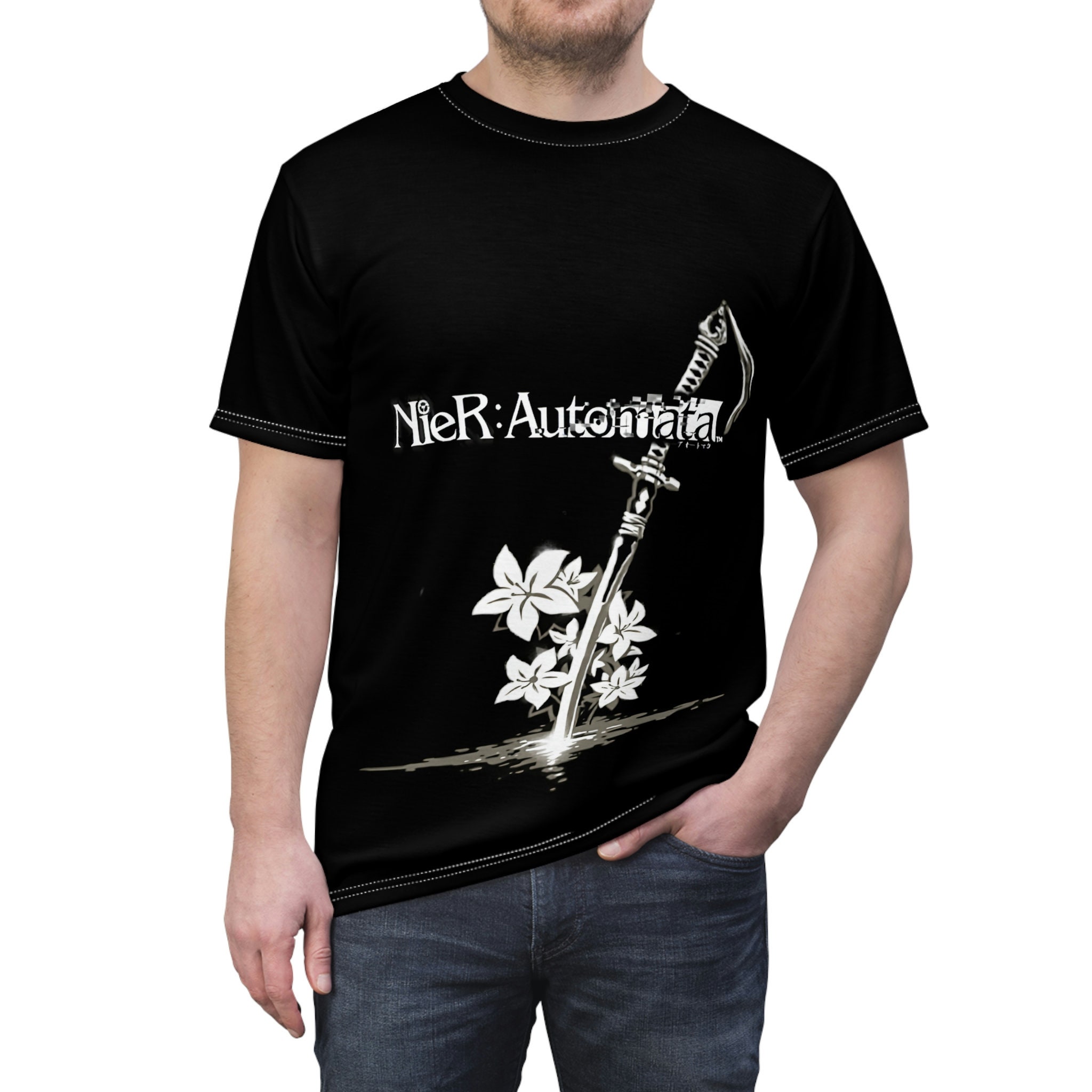 Nier 2B T-shirt Ver2. Nier Automata - Etsy