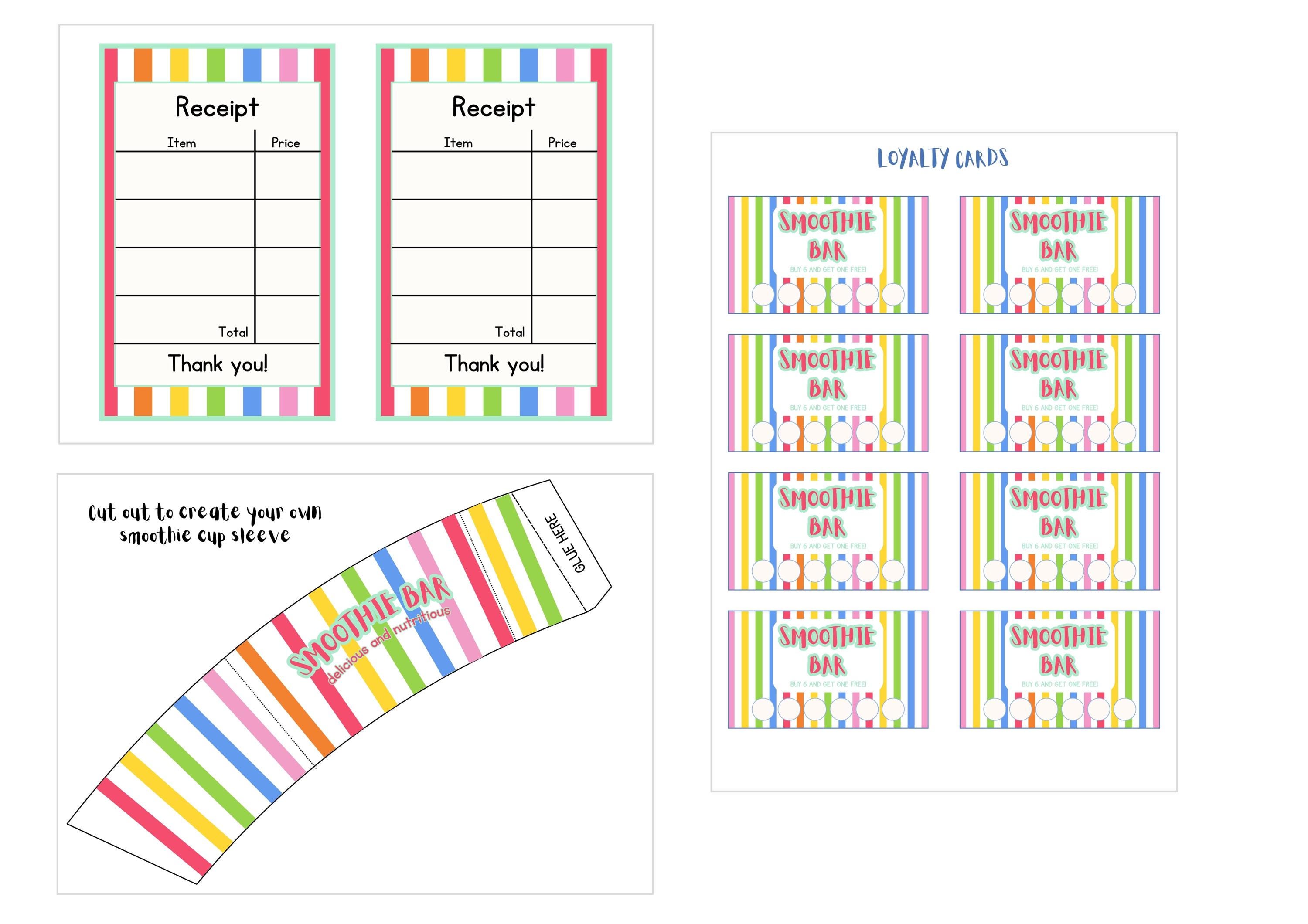 Smoothie Bar Dramatic Play Centre Digital Download | Play Based ...