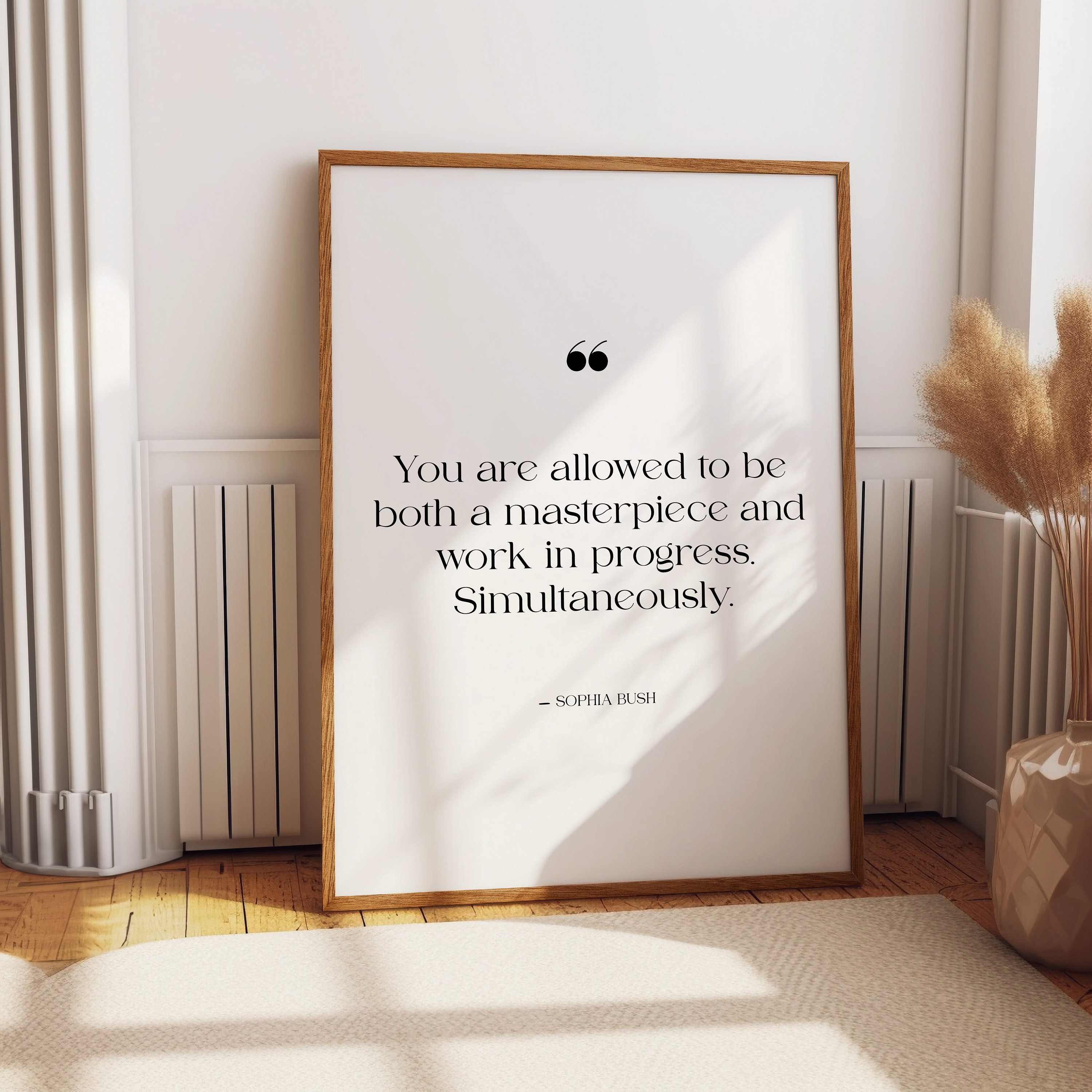 Work in Progress Quote Printable Wall Art Feminine Feminist Office ...