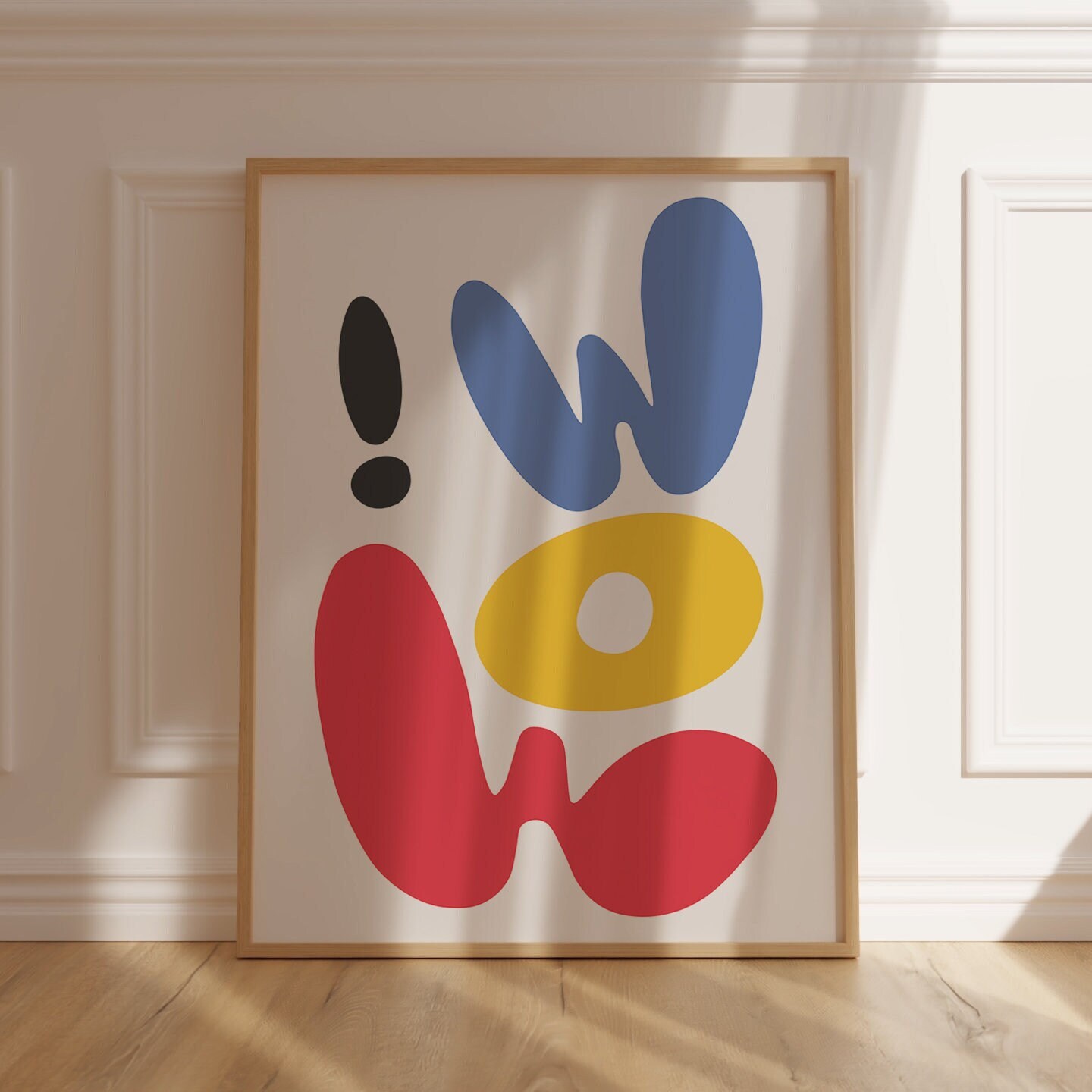 Wow Print Wow Art Trendy Prints Colourful Poster Typography Print ...