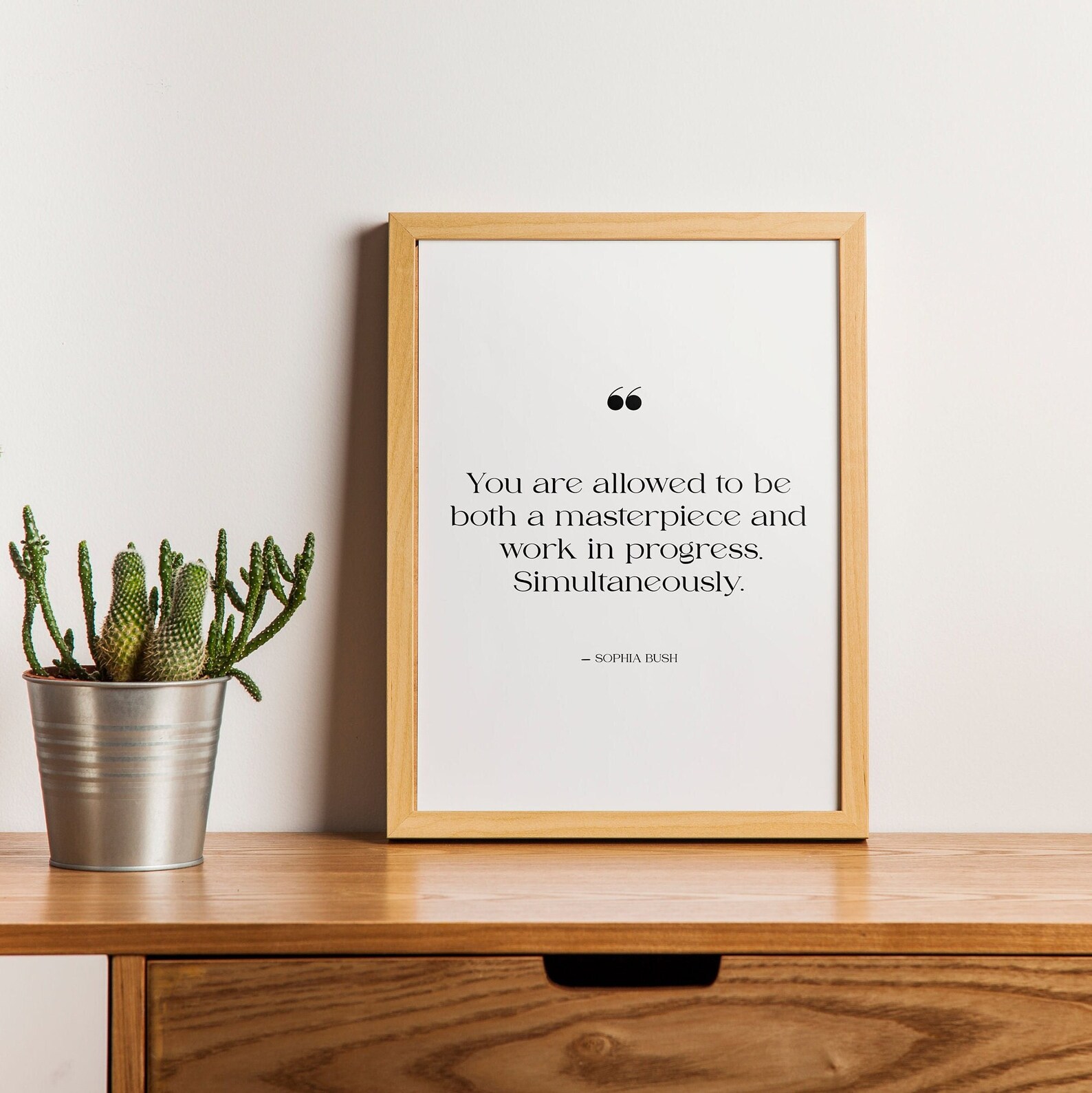 Work in Progress Quote Printable Wall Art Feminine Quote - Etsy