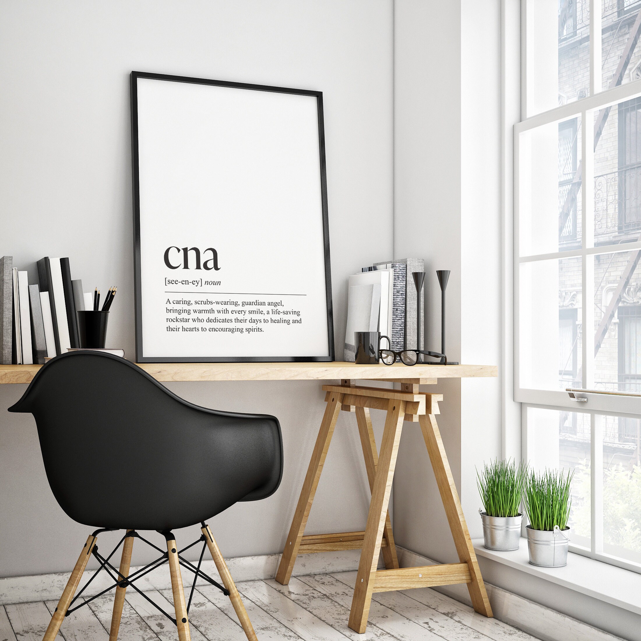 CNA Definition Wall Art Office Decor for Workspace Decor Gift for ...