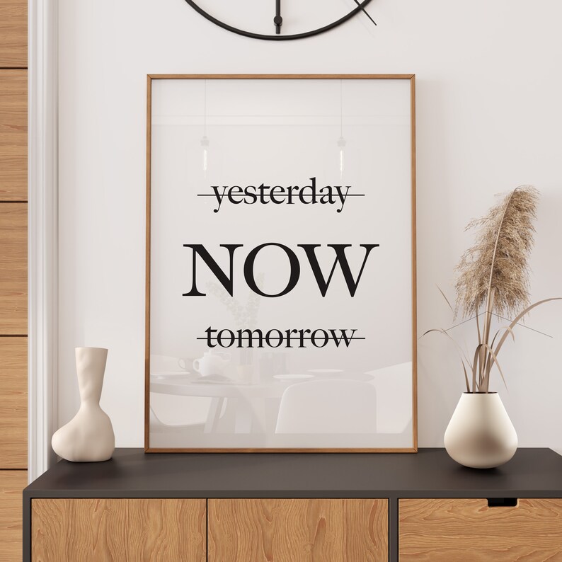Minimalist Wall Art Desk Decor Inspirational Quotes Office Wall Art ...