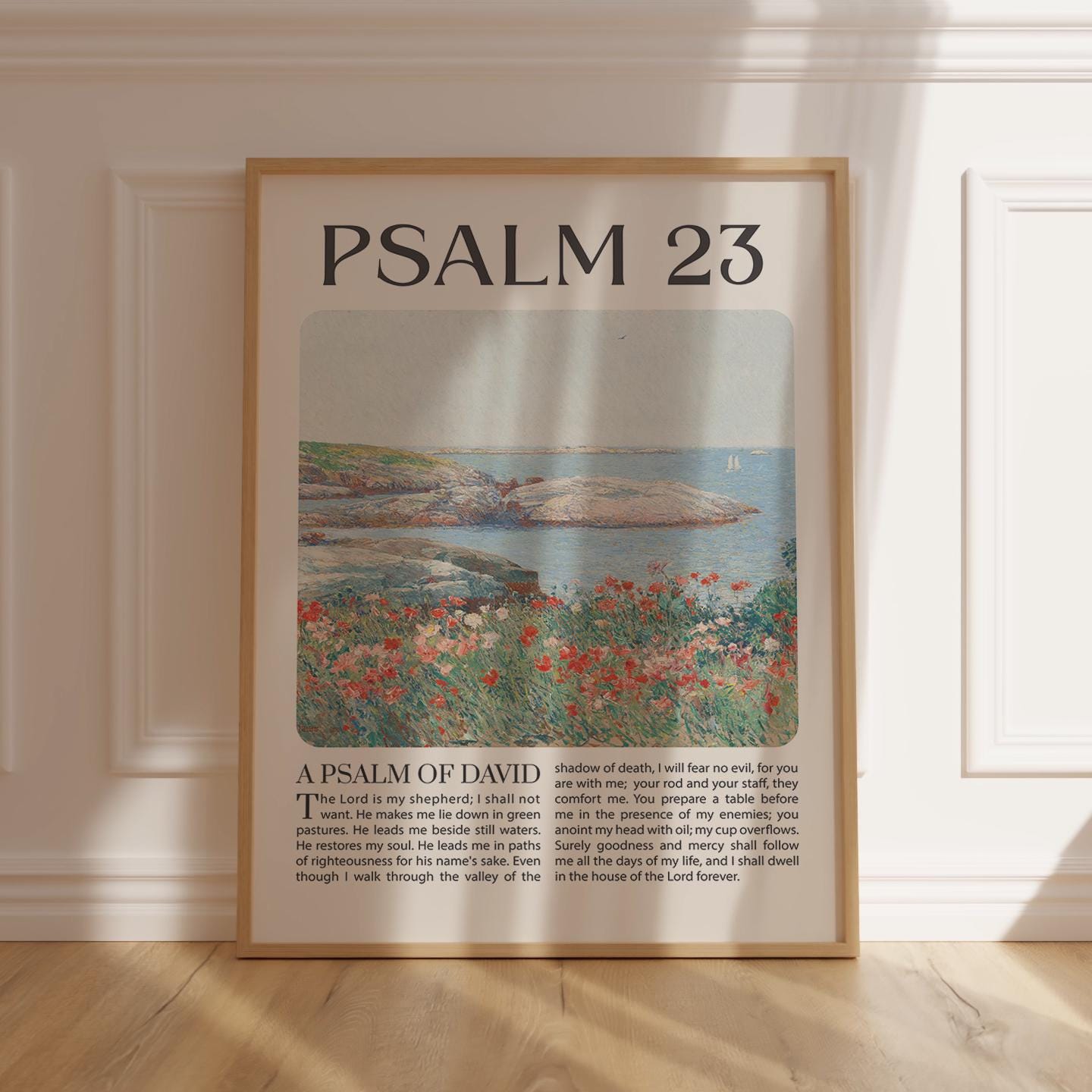 Psalm 23 ESV Scripture Wall Art Bible Verse Poster for Christians ...