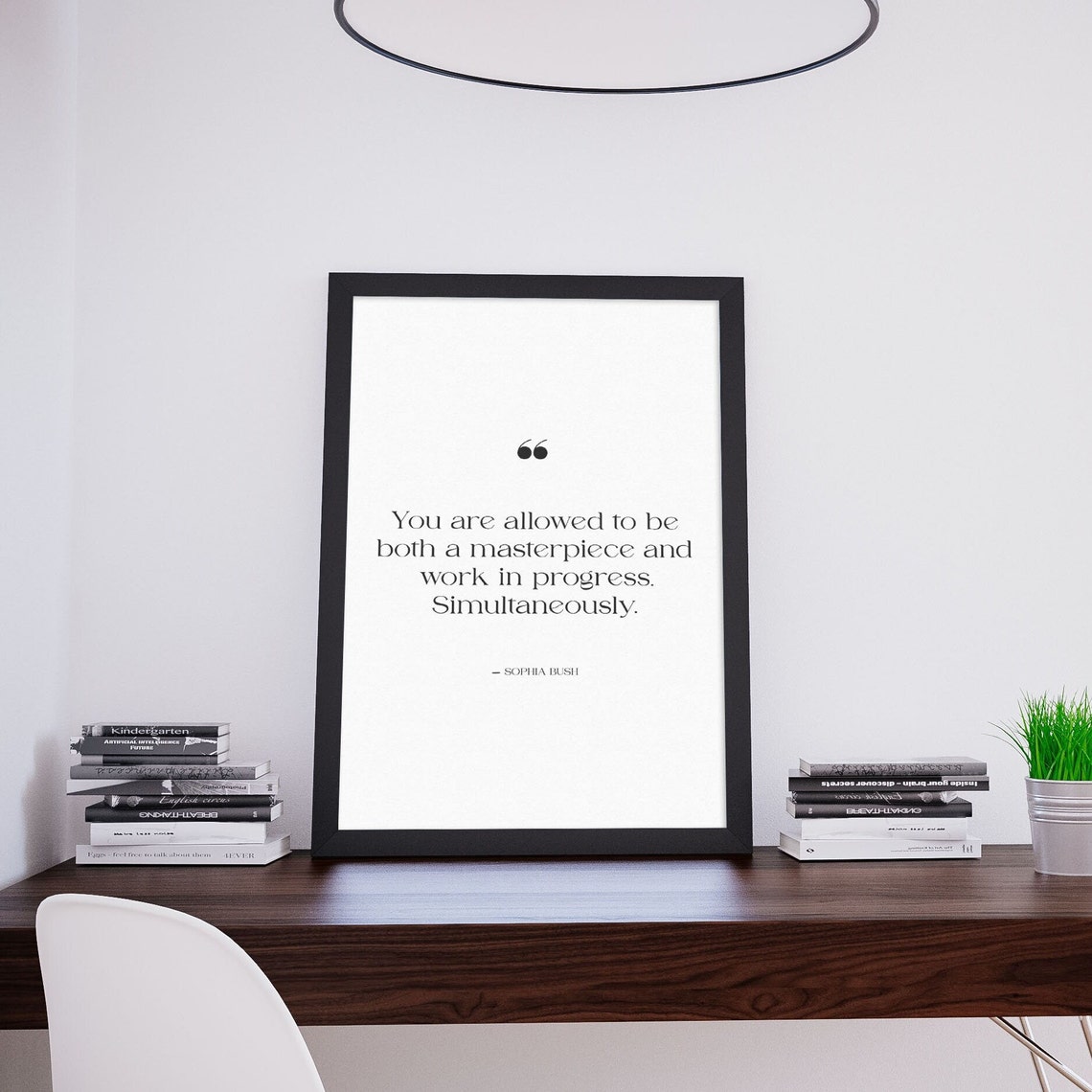 Work in Progress Quote Printable Wall Art Feminine Quote - Etsy