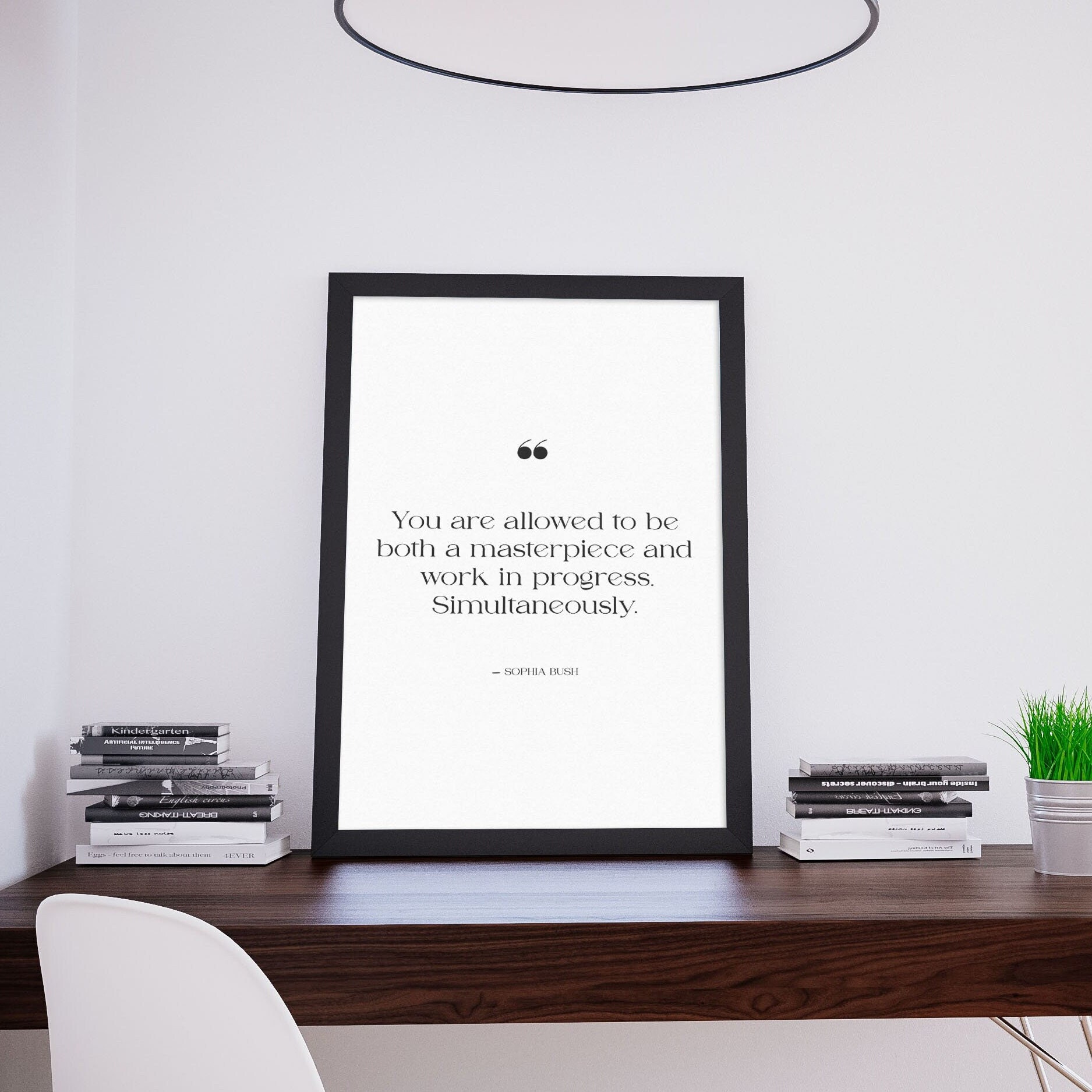 Work in Progress Quote Printable Wall Art Feminine Quote - Etsy