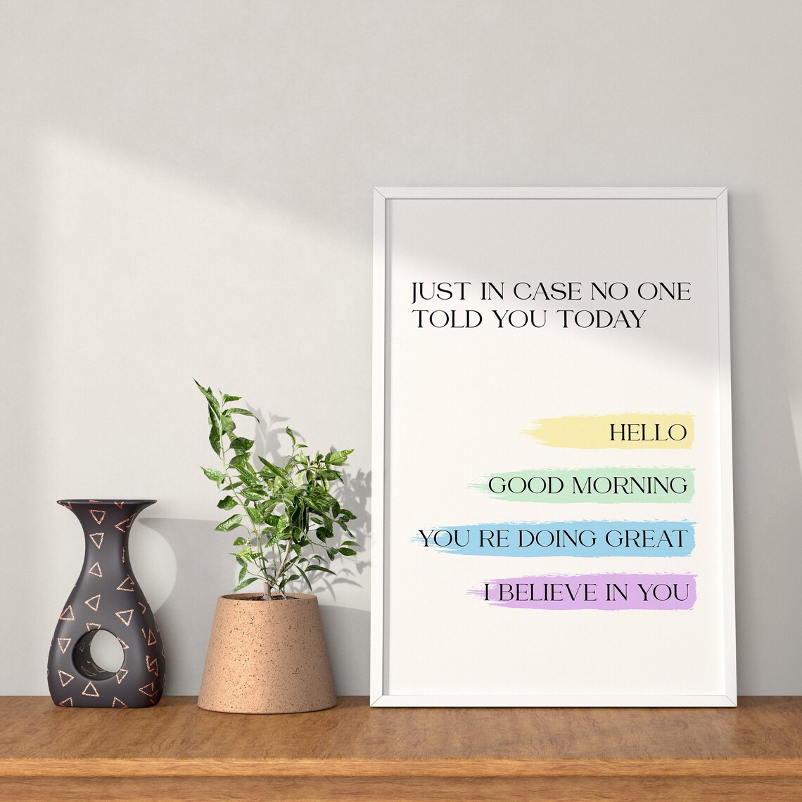 Classroom Decoration, Just in Case No One Told You Today Print, Retro ...