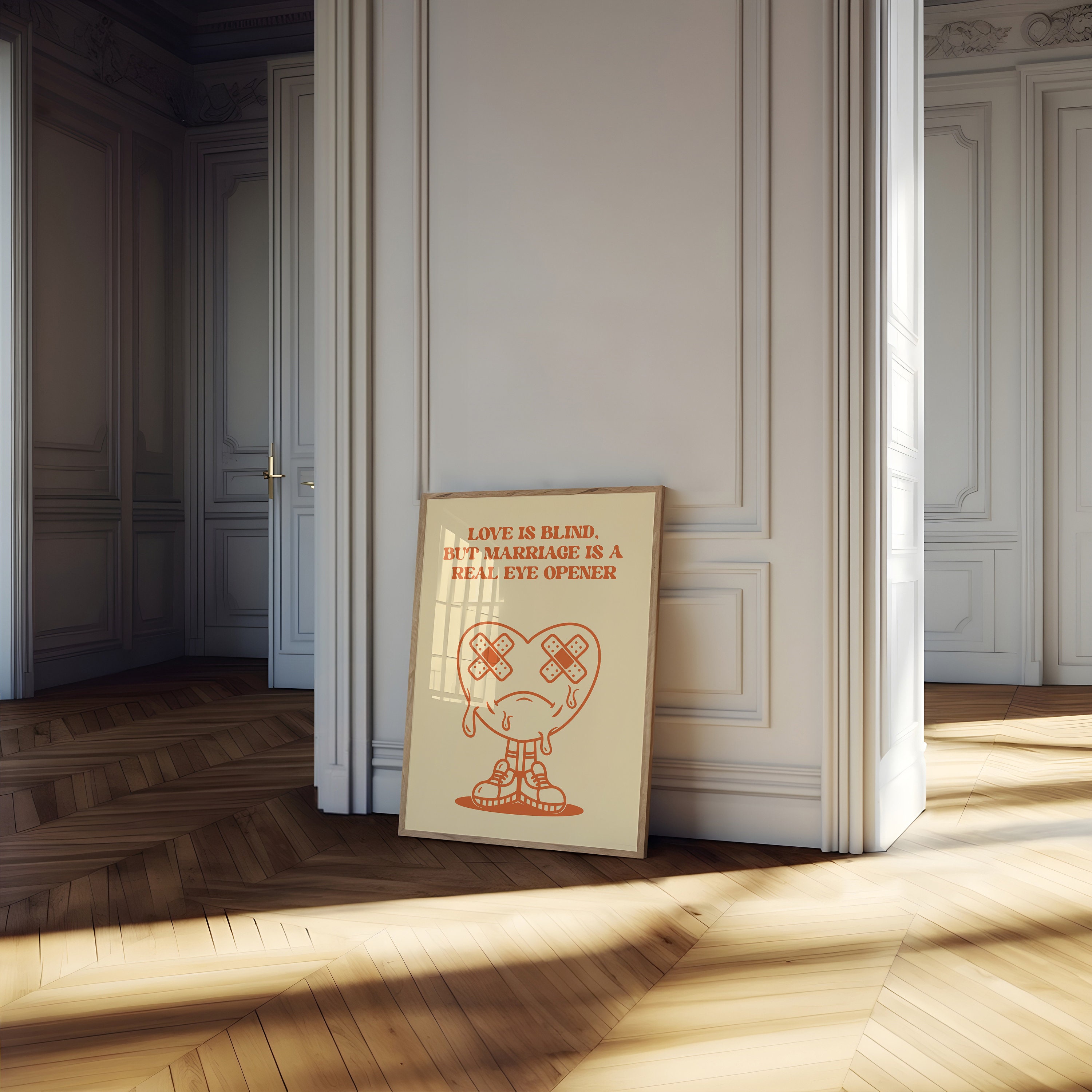 Love Quotes and Groovy 70s Retro Art Vintage Decor Cartoon Art and ...