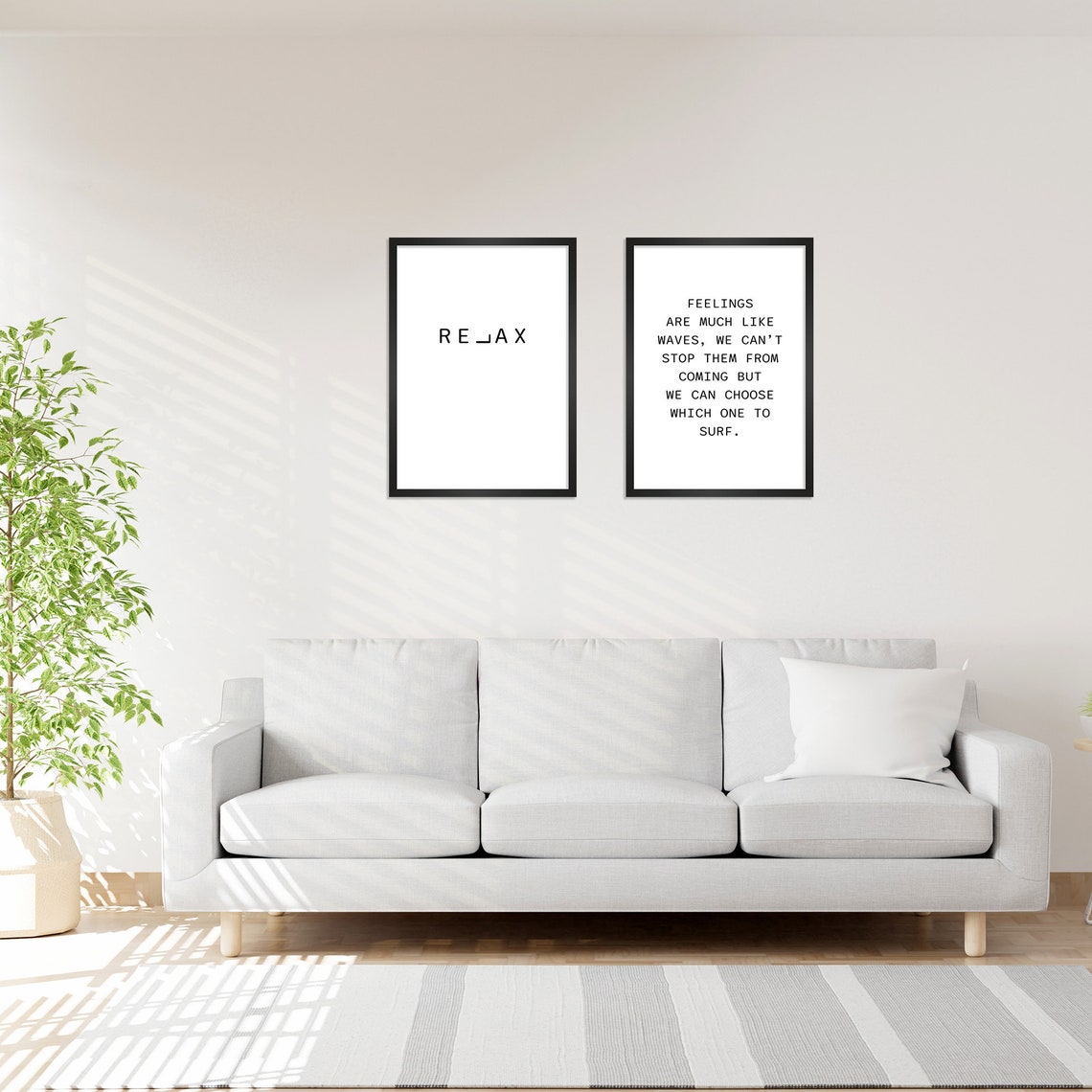 Feelings Are Much Like Waves Printable Poster Affirmation Wall - Etsy