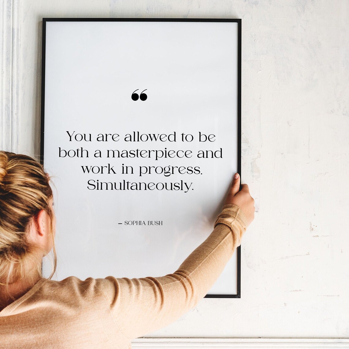 Work in Progress Quote Printable Wall Art Feminine Quote - Etsy