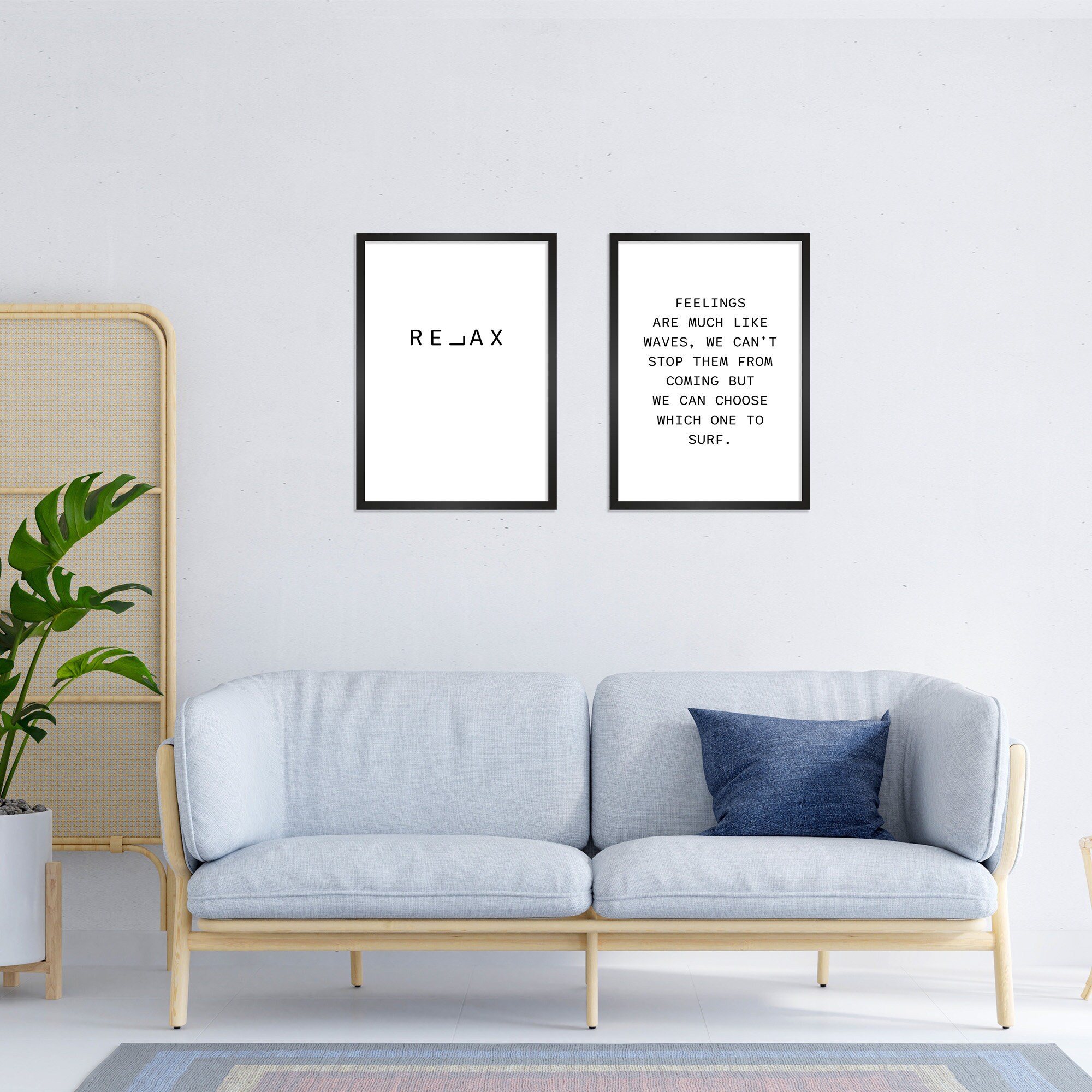Feelings Are Much Like Waves Printable Poster Affirmation Wall - Etsy