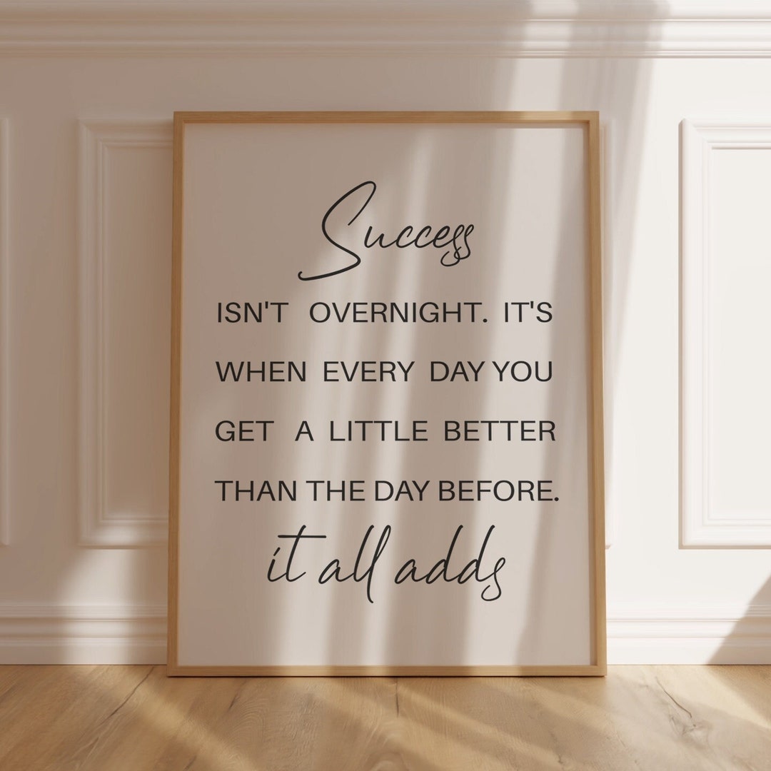 Success Quotes Dorm Room Wall Decor Inspirational Printable Wall Art ...