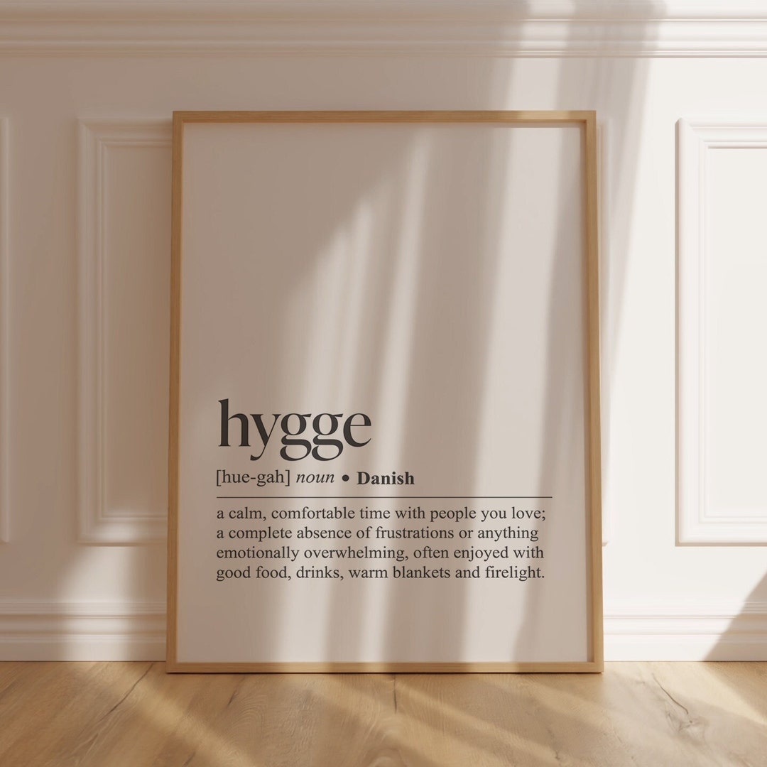 Hygge Definition Print: Scandinavian Nordic Wall Art (digital Download ...