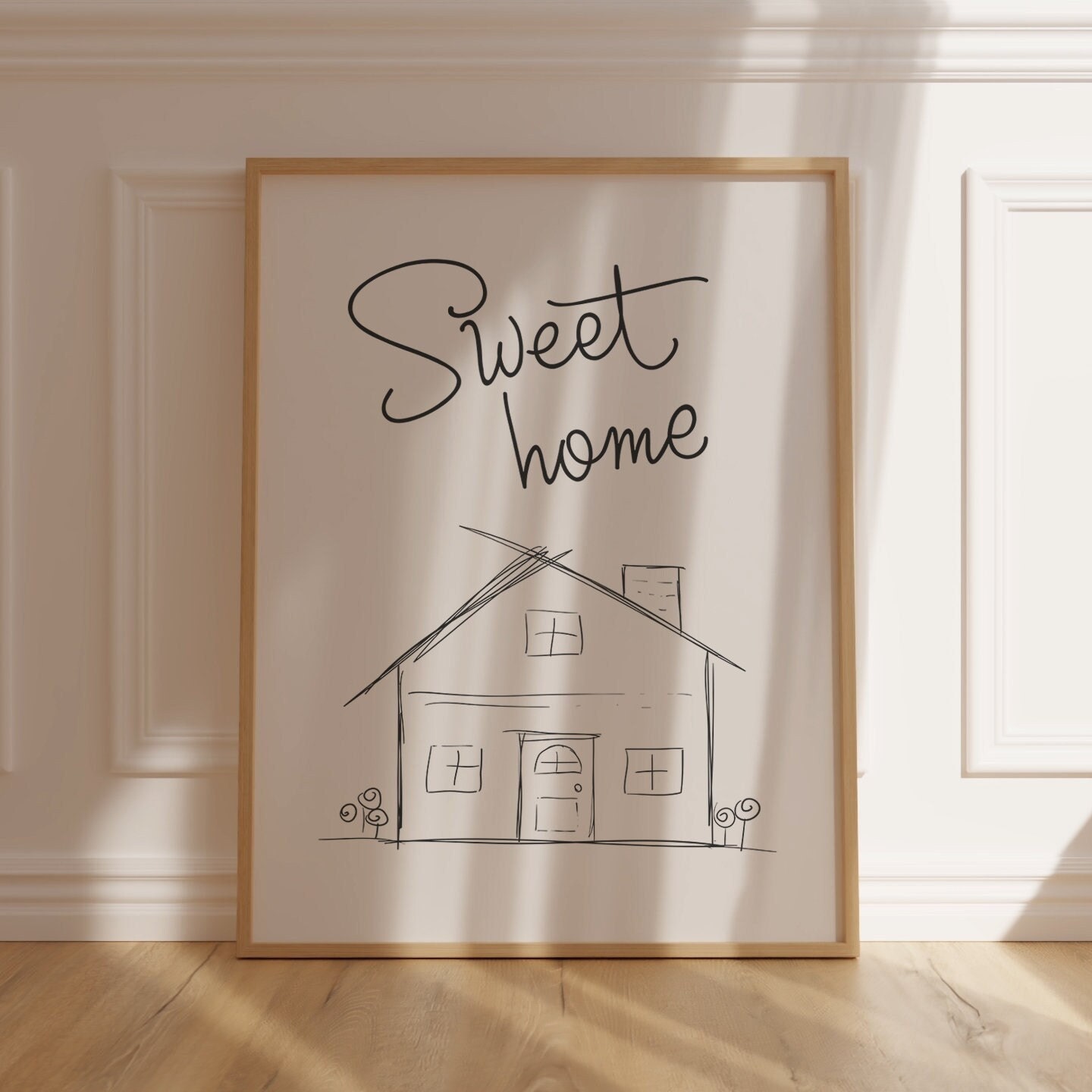 Printable Home Sweet Wall Art Wall Decor Scandinavian Wall Prints ...