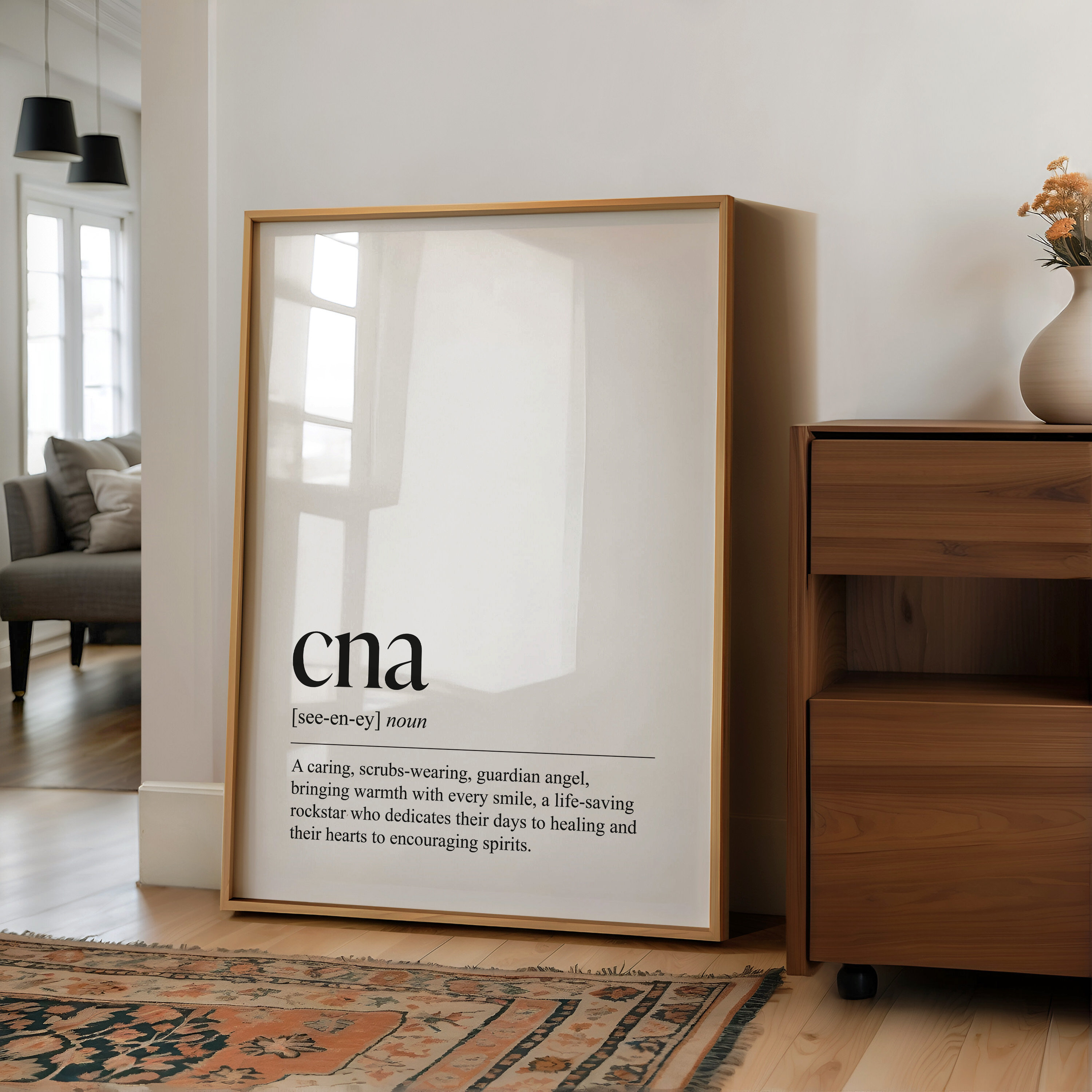 CNA Definition Wall Art Office Decor for Workspace Decor Gift for ...