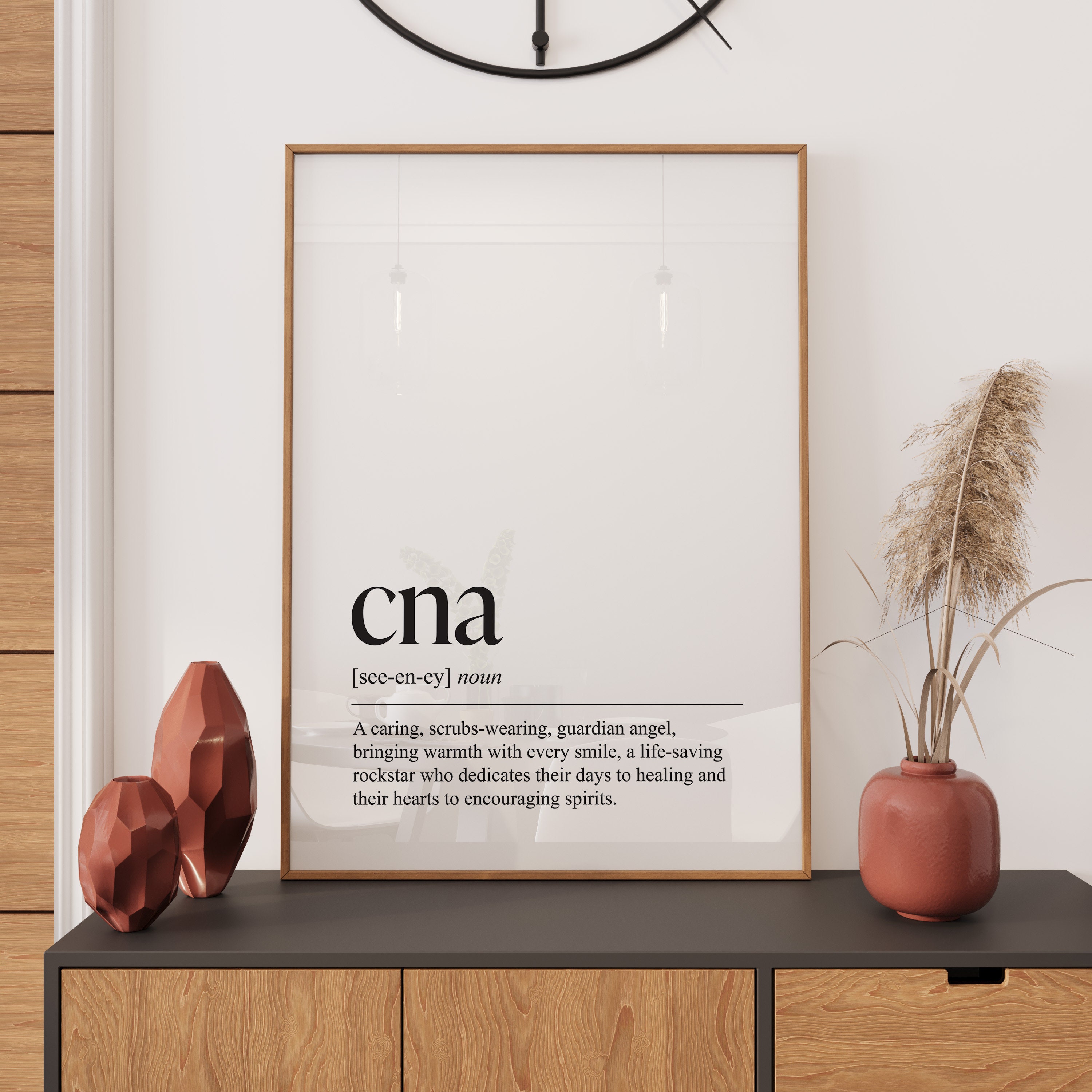 CNA Definition Wall Art Office Decor for Workspace Decor Gift for ...
