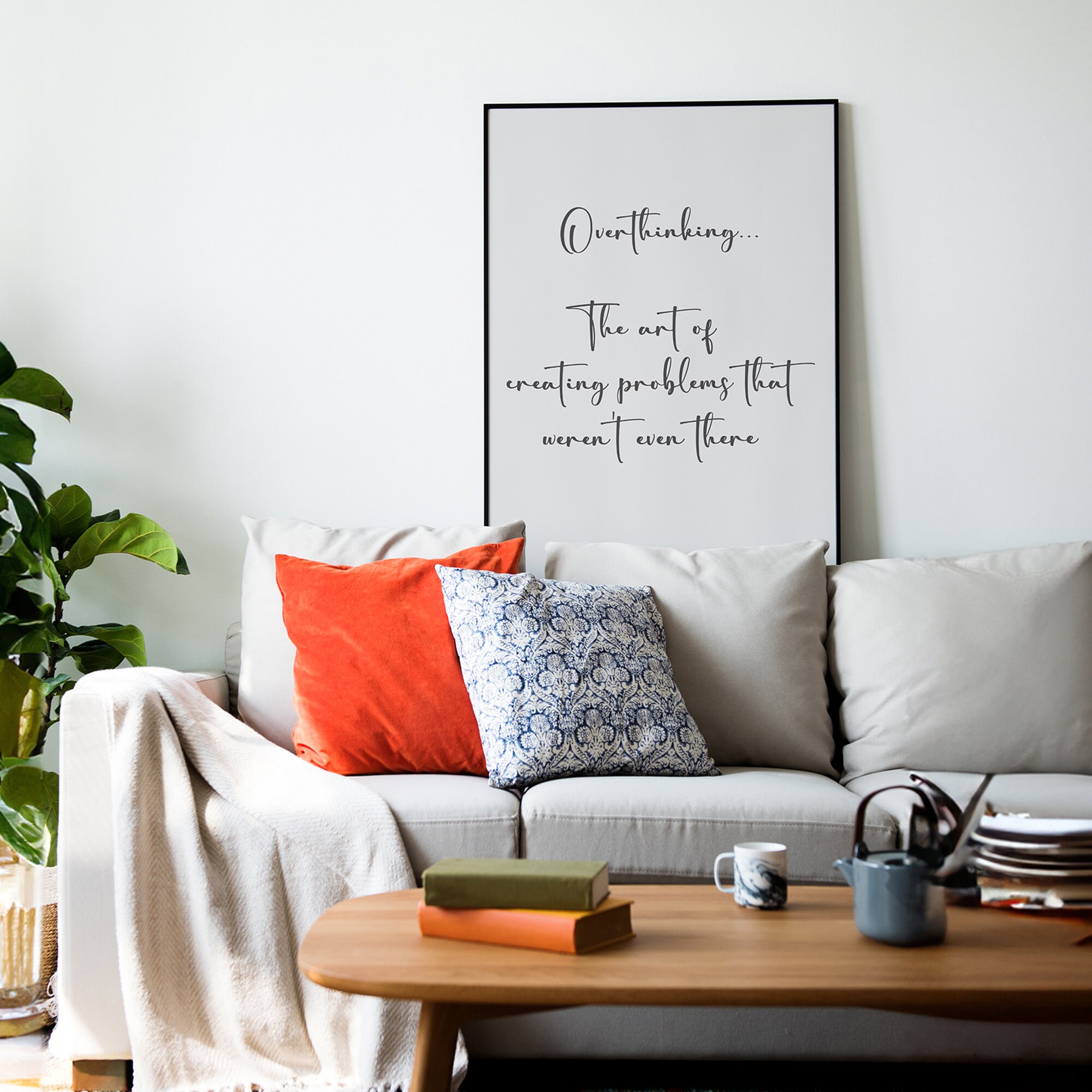 Funny Office Humor Poster Typewriter Wall Art Smile & Positive Quotes ...