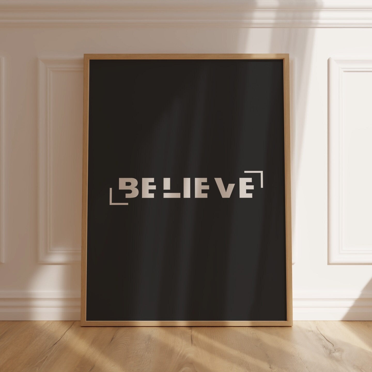 Believe Sign Instant Download, Minimalist Art, Believe Printable Wall ...