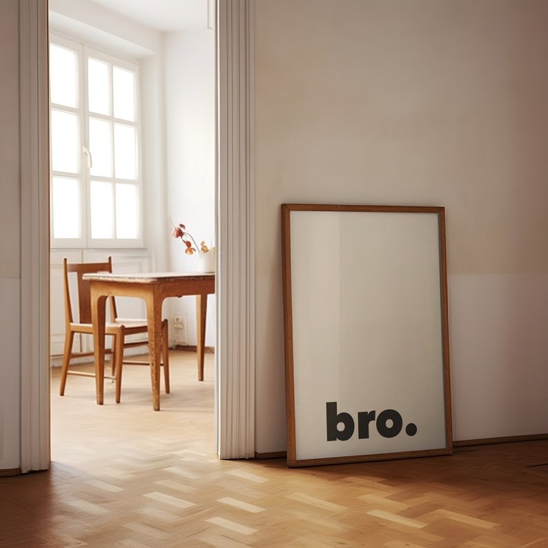Bro Dude Bruh Print Set: Teen Boys Room Decor (digital Download) - Etsy