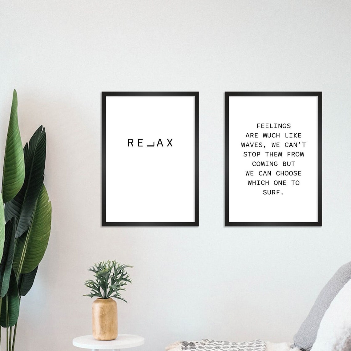 Feelings Are Much Like Waves Printable Poster Affirmation Wall - Etsy