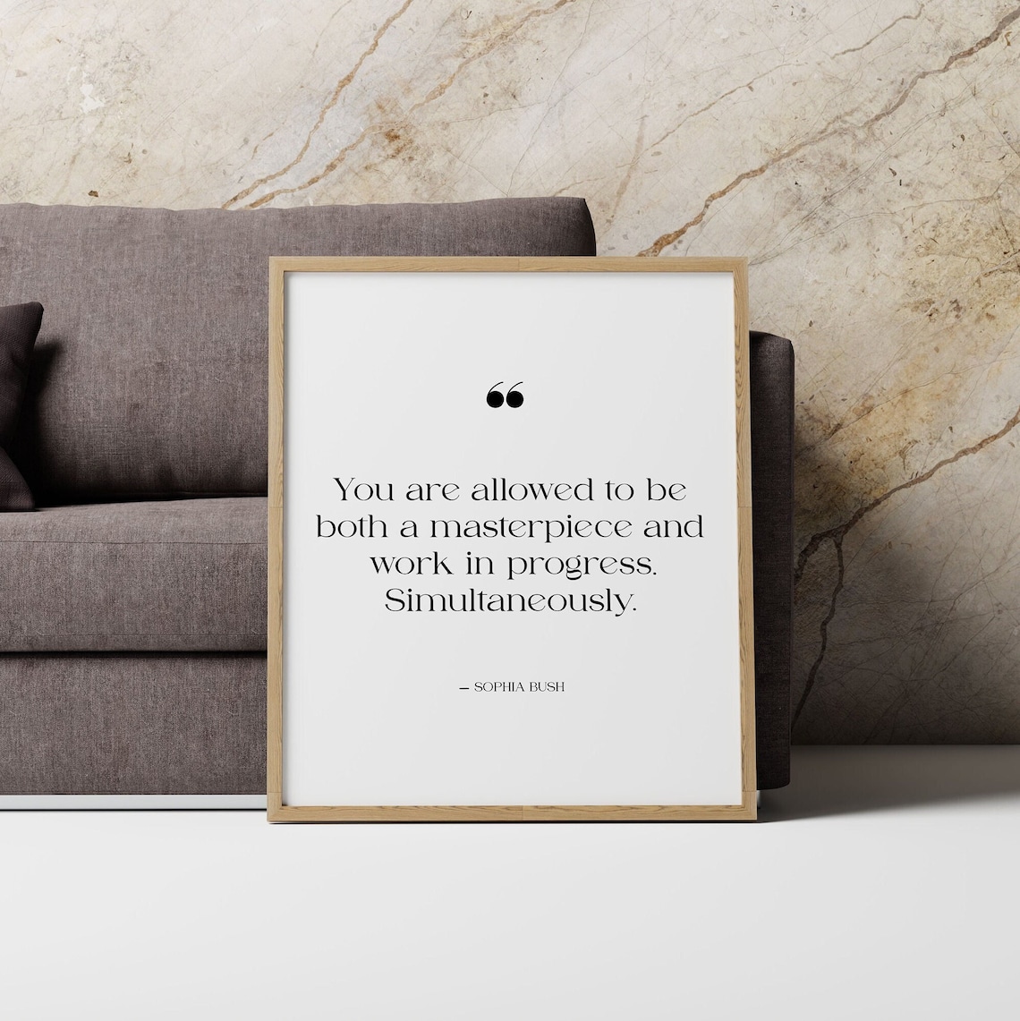 Work in Progress Quote Printable Wall Art Feminine Quote - Etsy