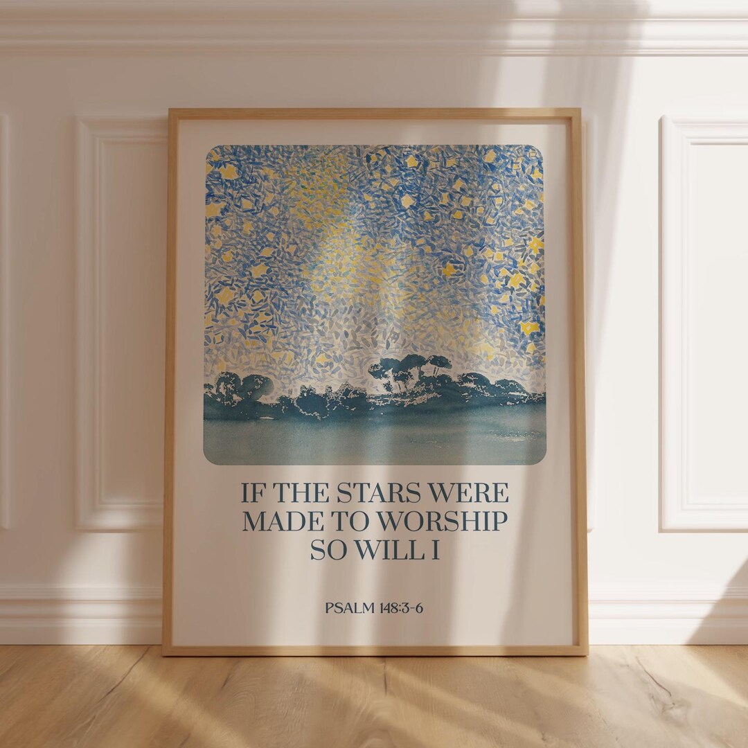 Psalm 148 3 Scripture Wall Art Christian Wall Decor Christian Gifts for ...