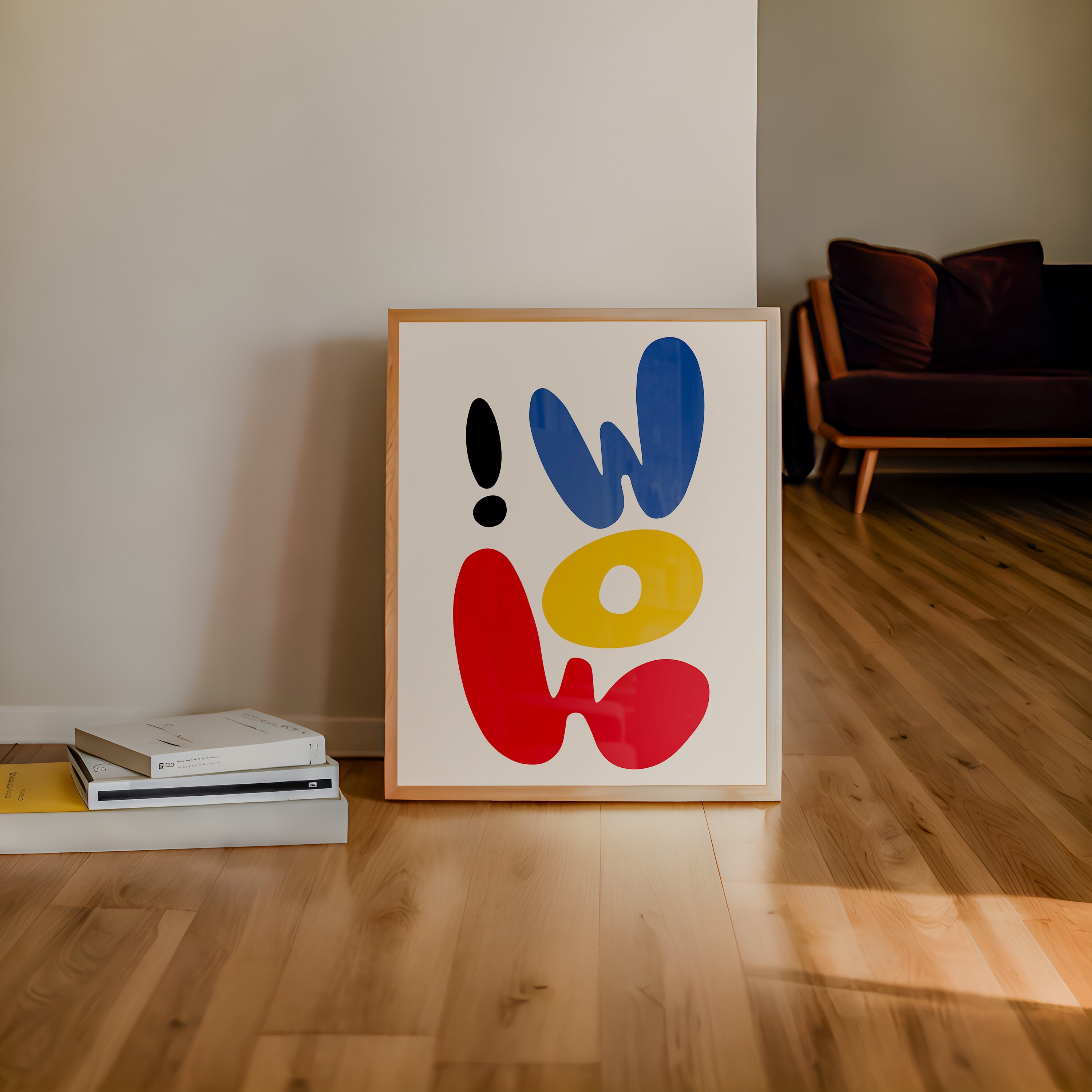 Wow Print Wow Art Trendy Prints Colourful Poster Typography Print ...