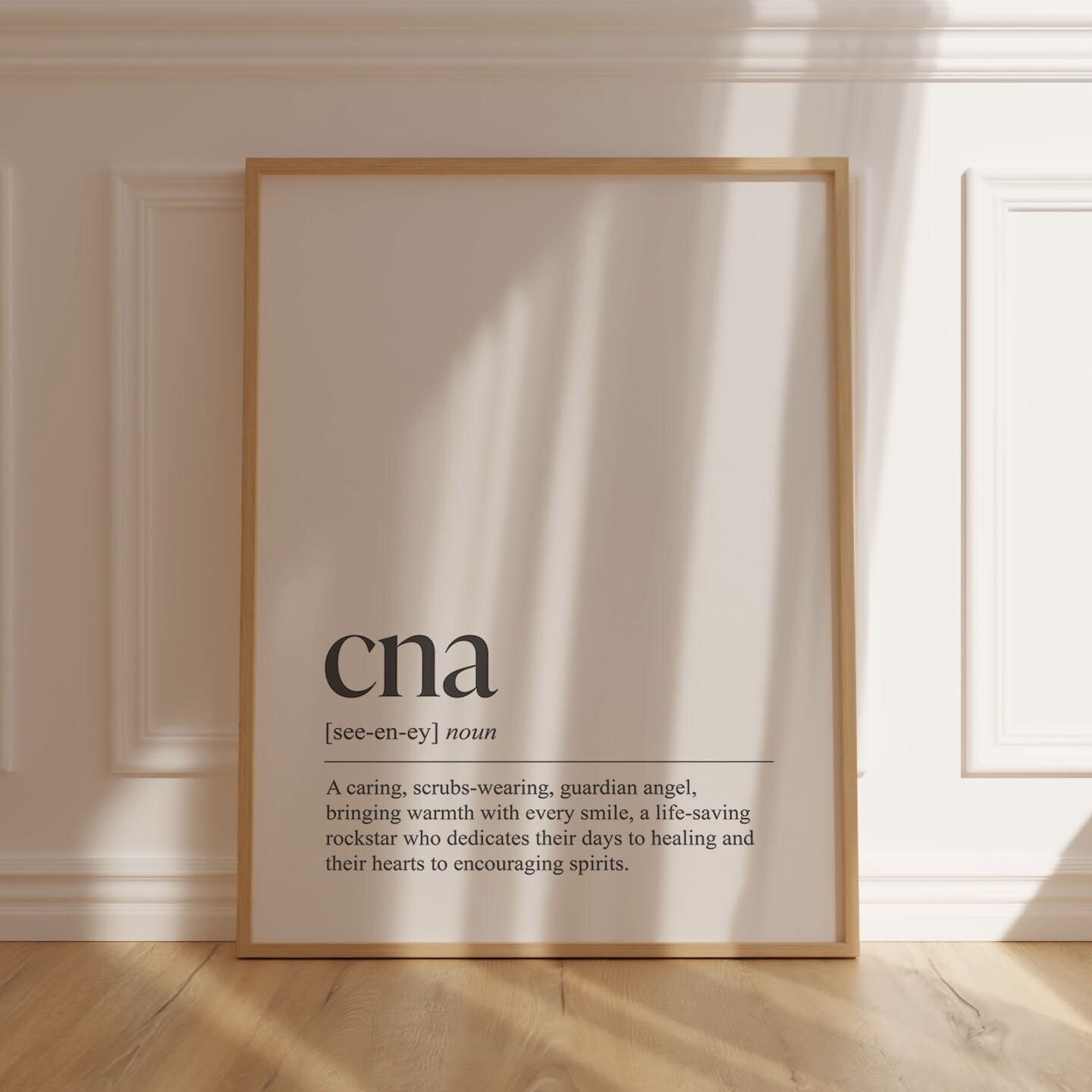 CNA Definition Wall Art Office Decor for Workspace Decor Gift for ...