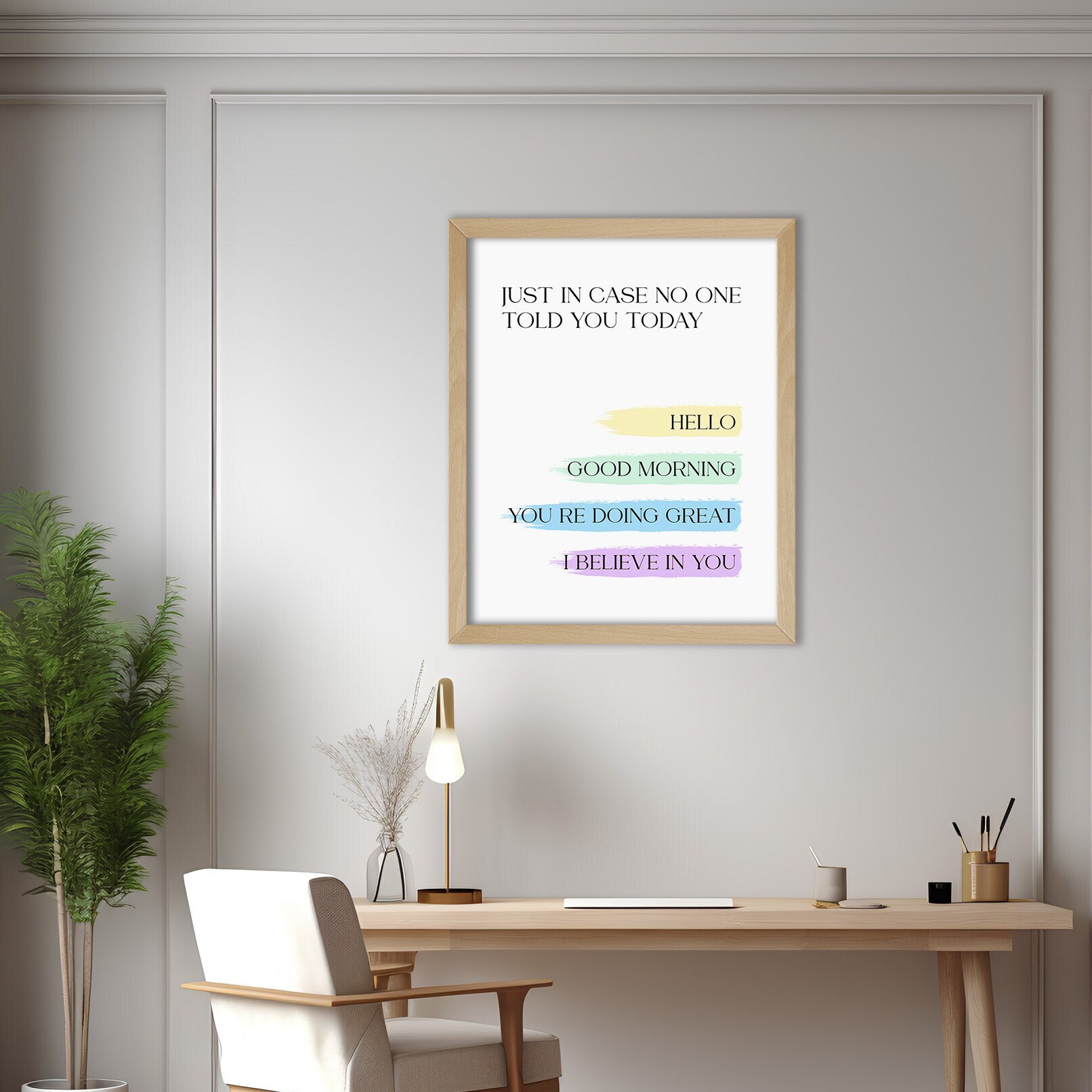 Classroom Decoration, Just in Case No One Told You Today Print, Retro ...