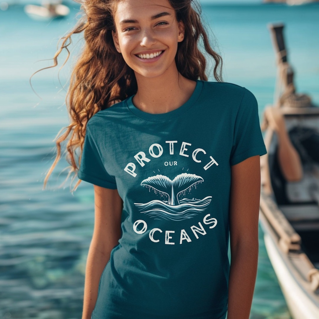 Ocean Conservation T-shirt Save the Whales Marine Life Shirt Protect ...