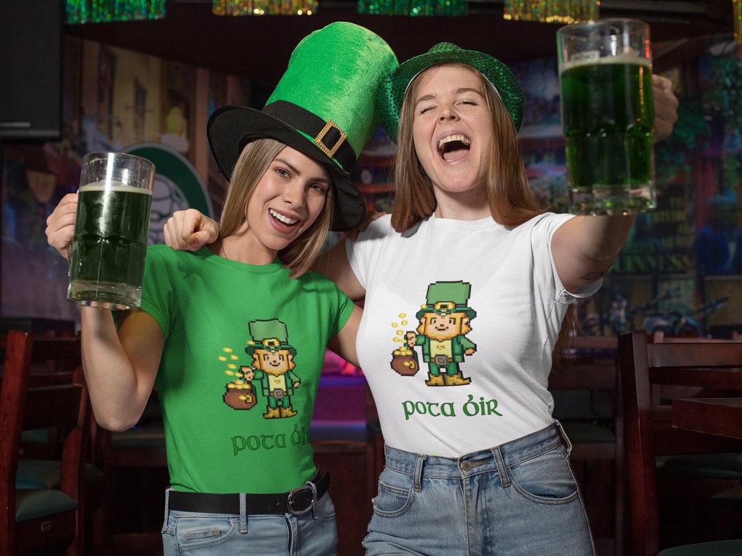 Buy St Paddy's Day 8-bit Pixel Art Saint Patrick's Day Jackpot St ...