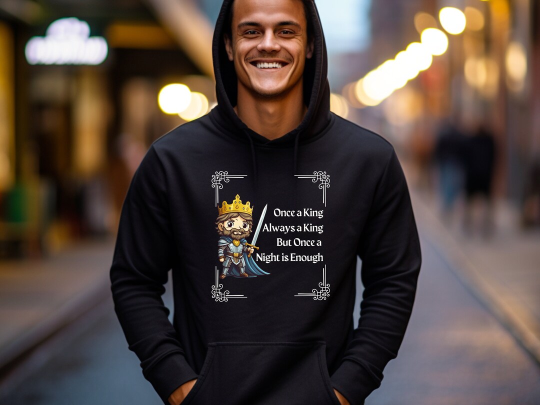 King-themed Hoodie Funny Dad Hoodie Dad Joke Hoodie Funny Cozy Men's ...