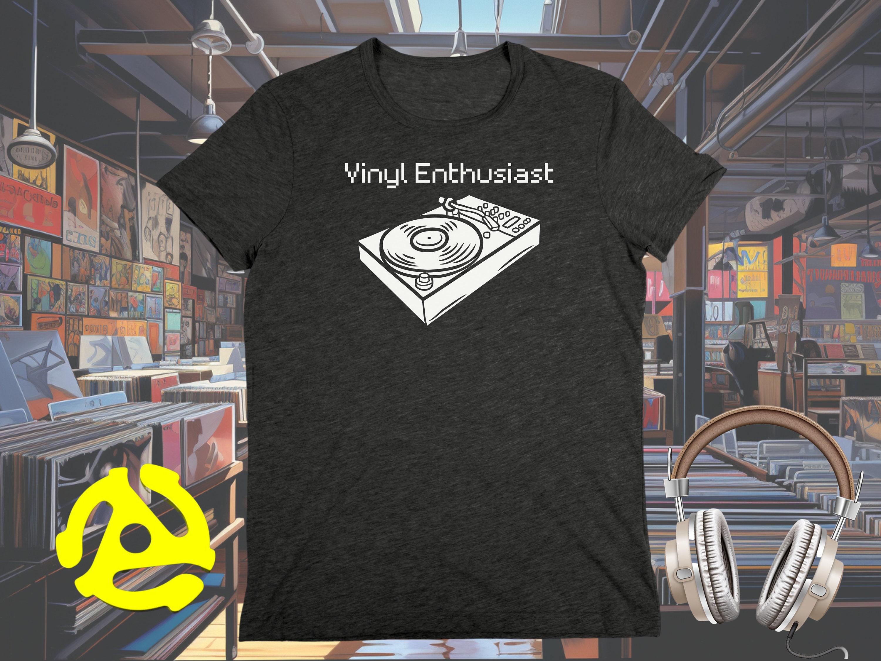 Vinyl Enthusiast Turntable Shirt Love for Vinyl Turntable - Etsy