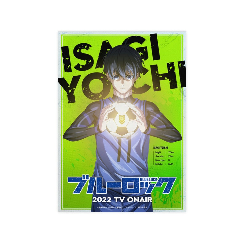 Bluelock Anime Isagi Playercard Poster - Etsy