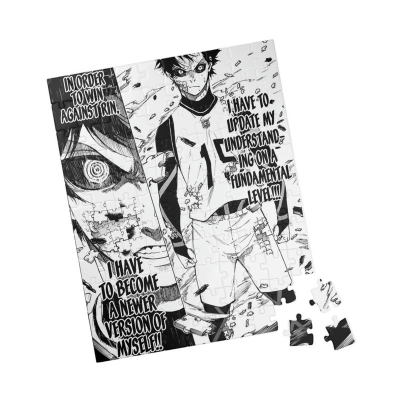 Bluelock Anime Puzzle - Isagi Putting the Pieces Together - Etsy