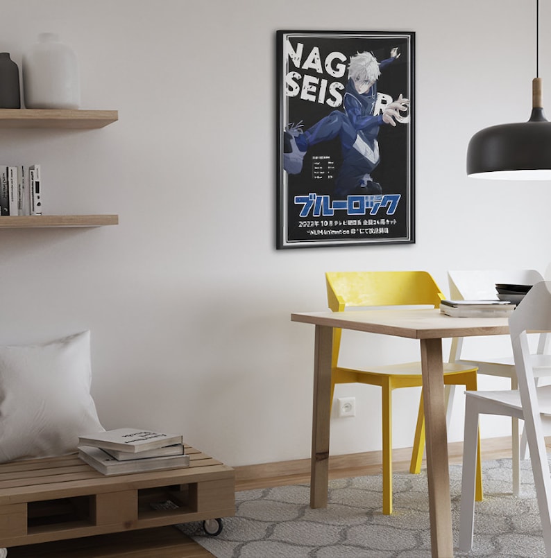 Bluelock Nagi Player Card Digital Poster - Etsy