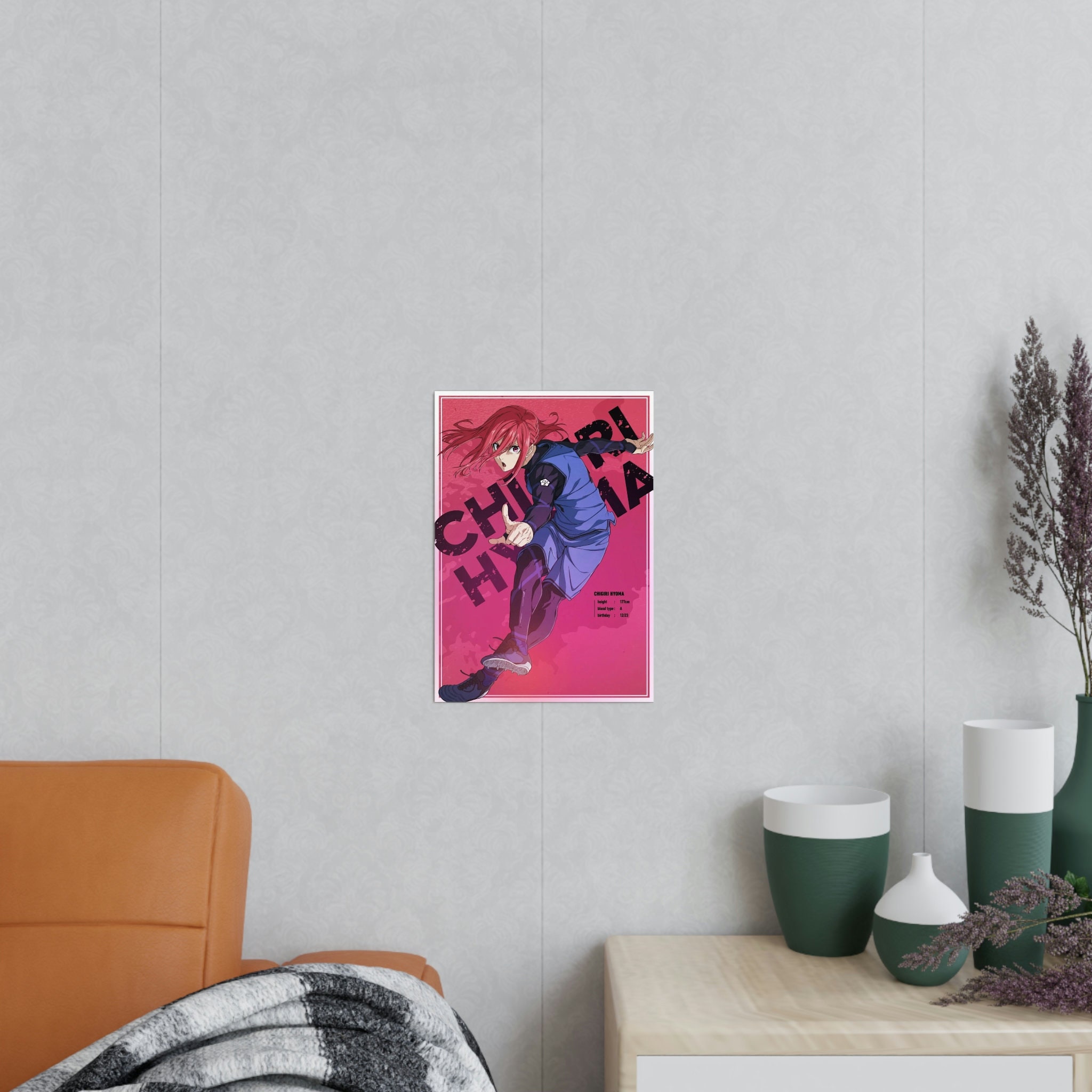 Bluelock Anime Chigiri Playercard Poster - Etsy