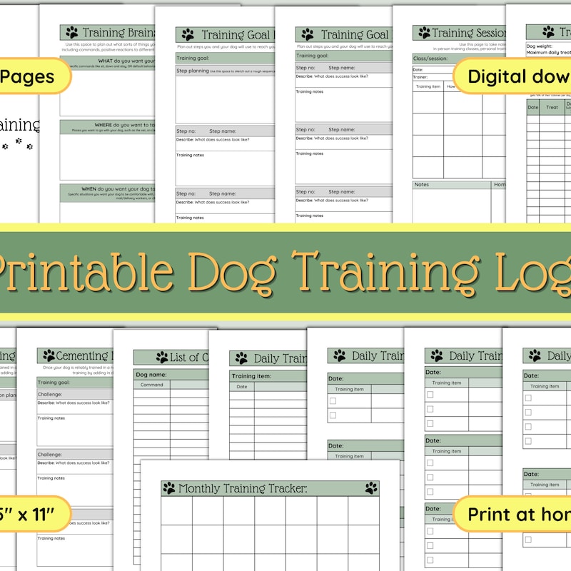 Dog Training Tracker - Etsy