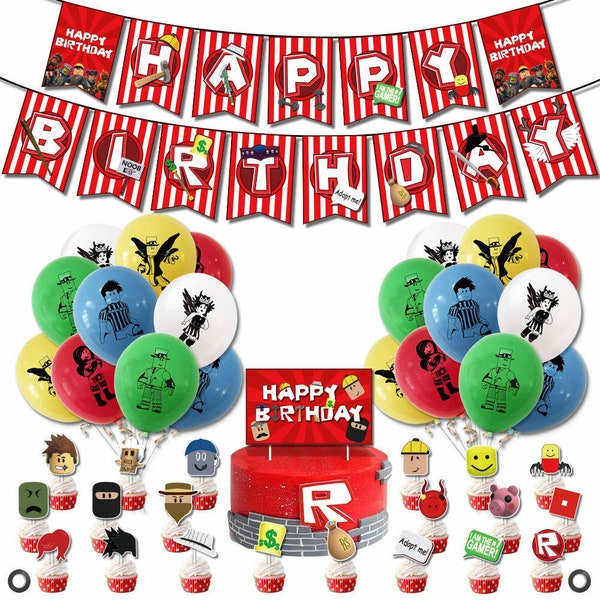 Roblox Party Supplies - Etsy